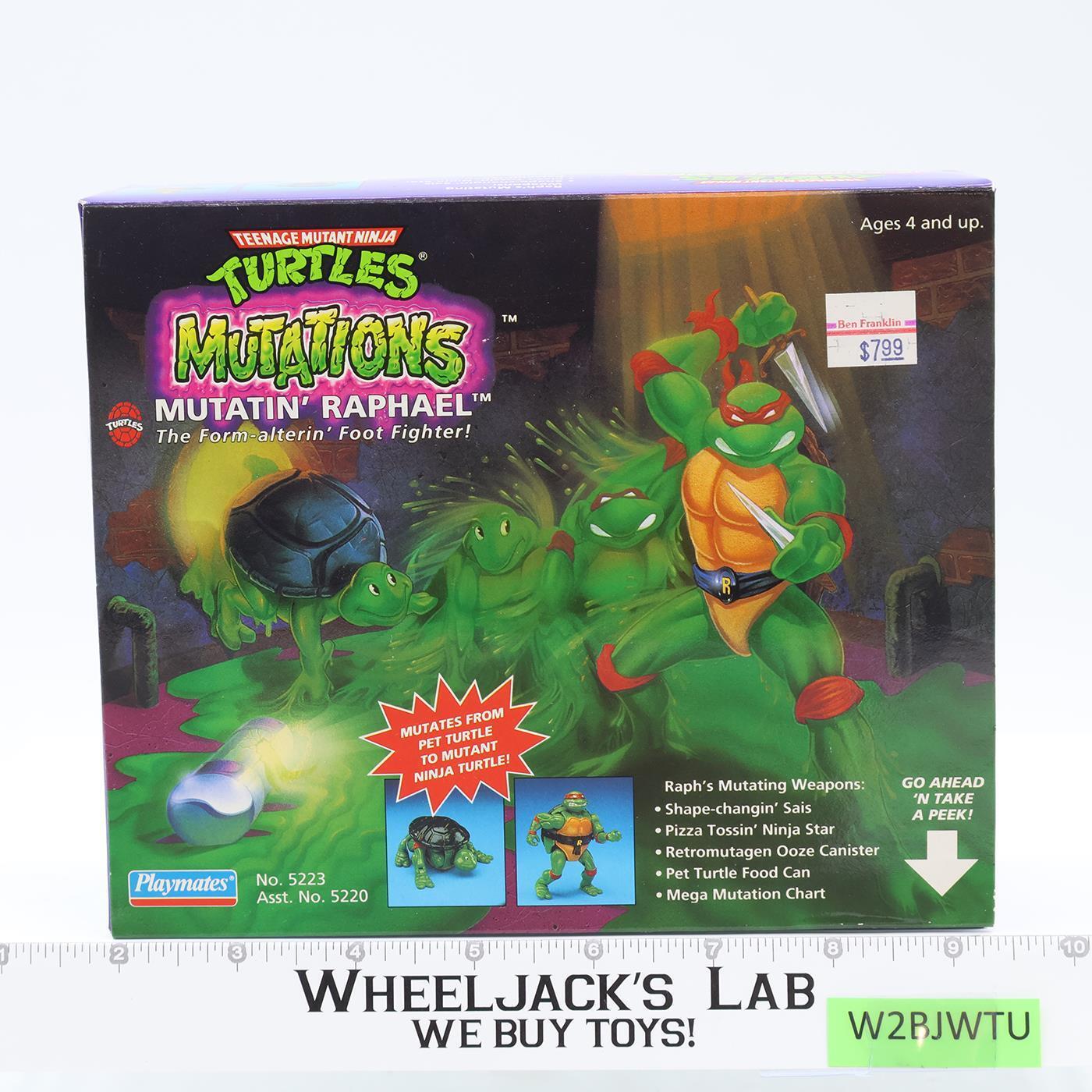 Mutatin' Raphael TMNT Mutations 1992 Playmates Action Figure NEW MISB ...