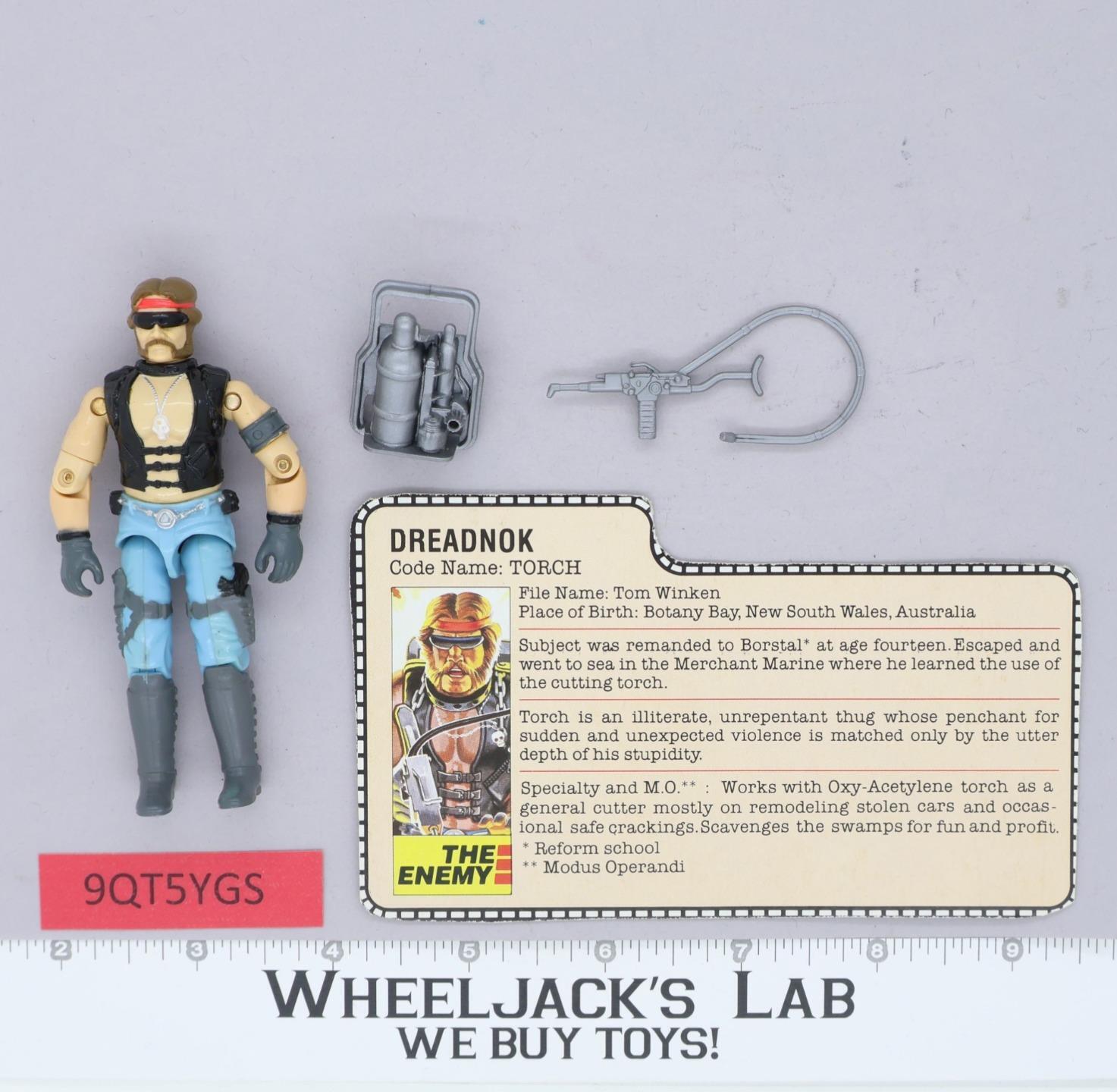 Torch V1 100% Complete G.I. Joe 1985 Hasbro Vintage Action Figure ...