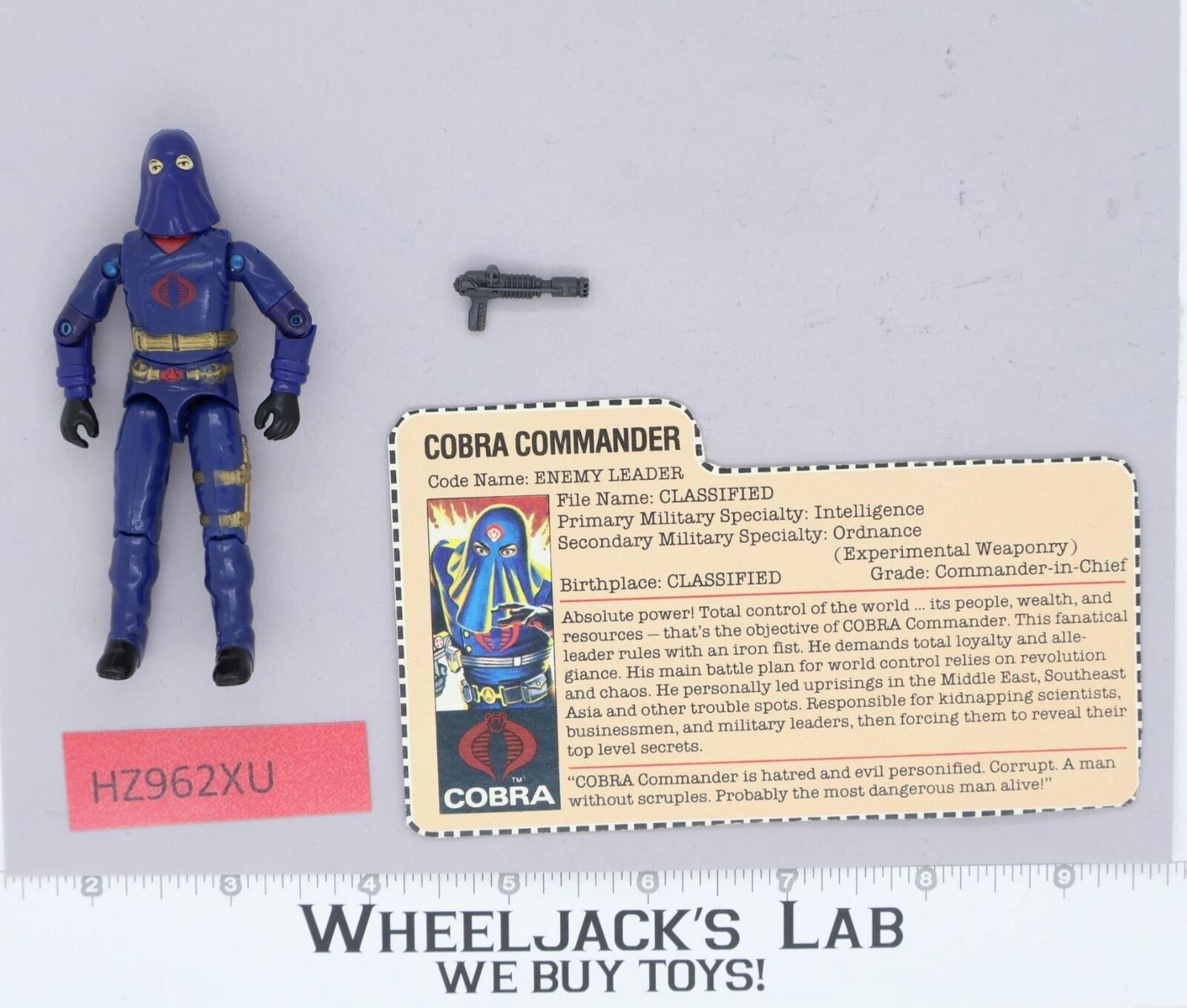 Cobra Commander V2 MAIL AWAY 100% Complete G.I. Joe 1984 Hasbro Vintage ...