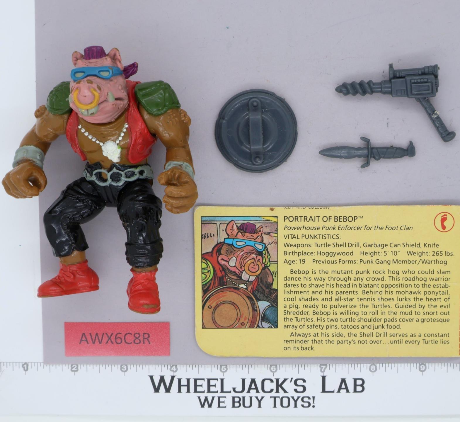 Bebop SOFT HEAD 100% Complete Teenage Mutant Ninja Turtles Playmates ...