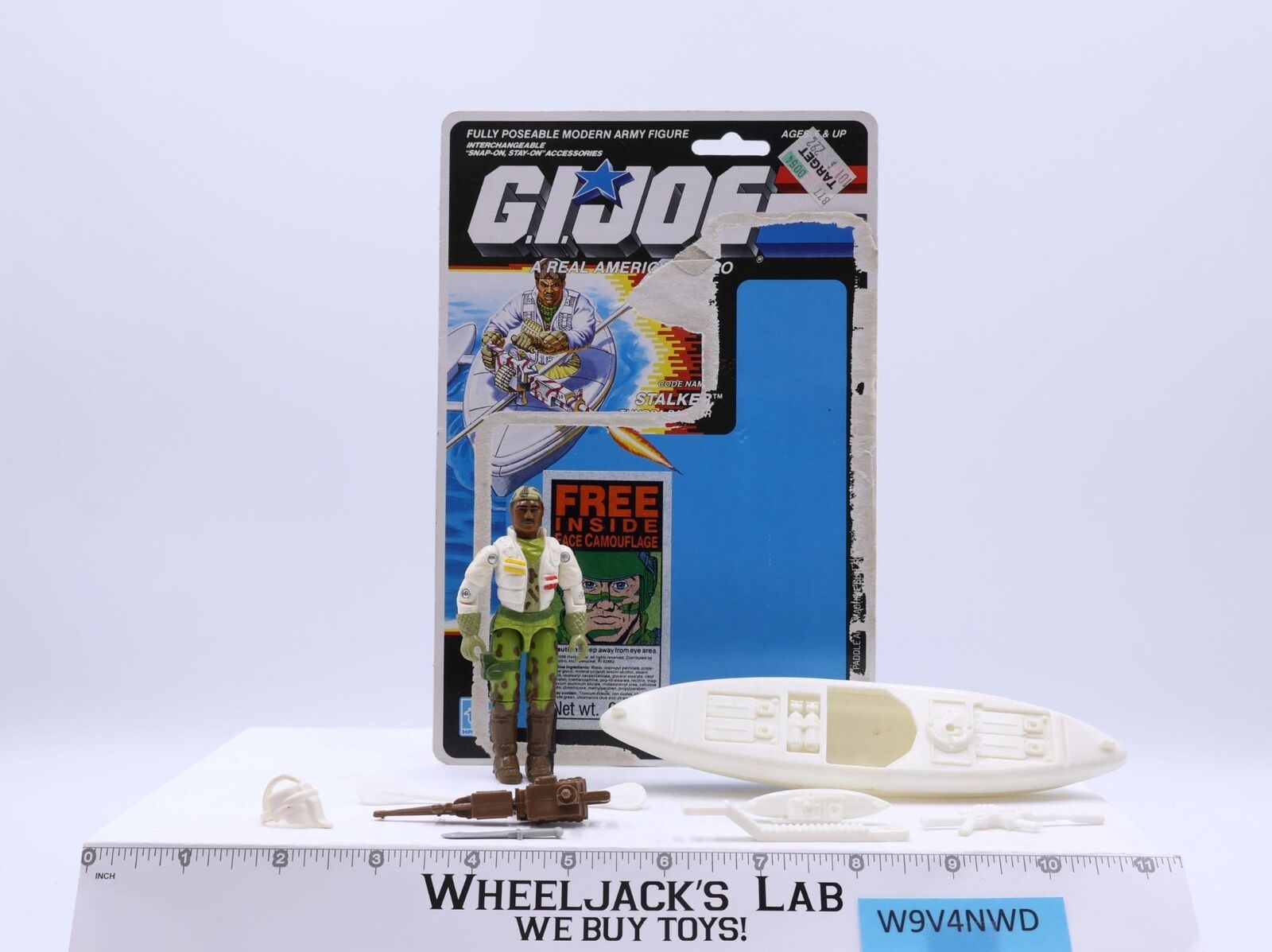 Stalker V2 100% Complete W/Cardback G.I. Joe 1989 Hasbro Vintage Action ...