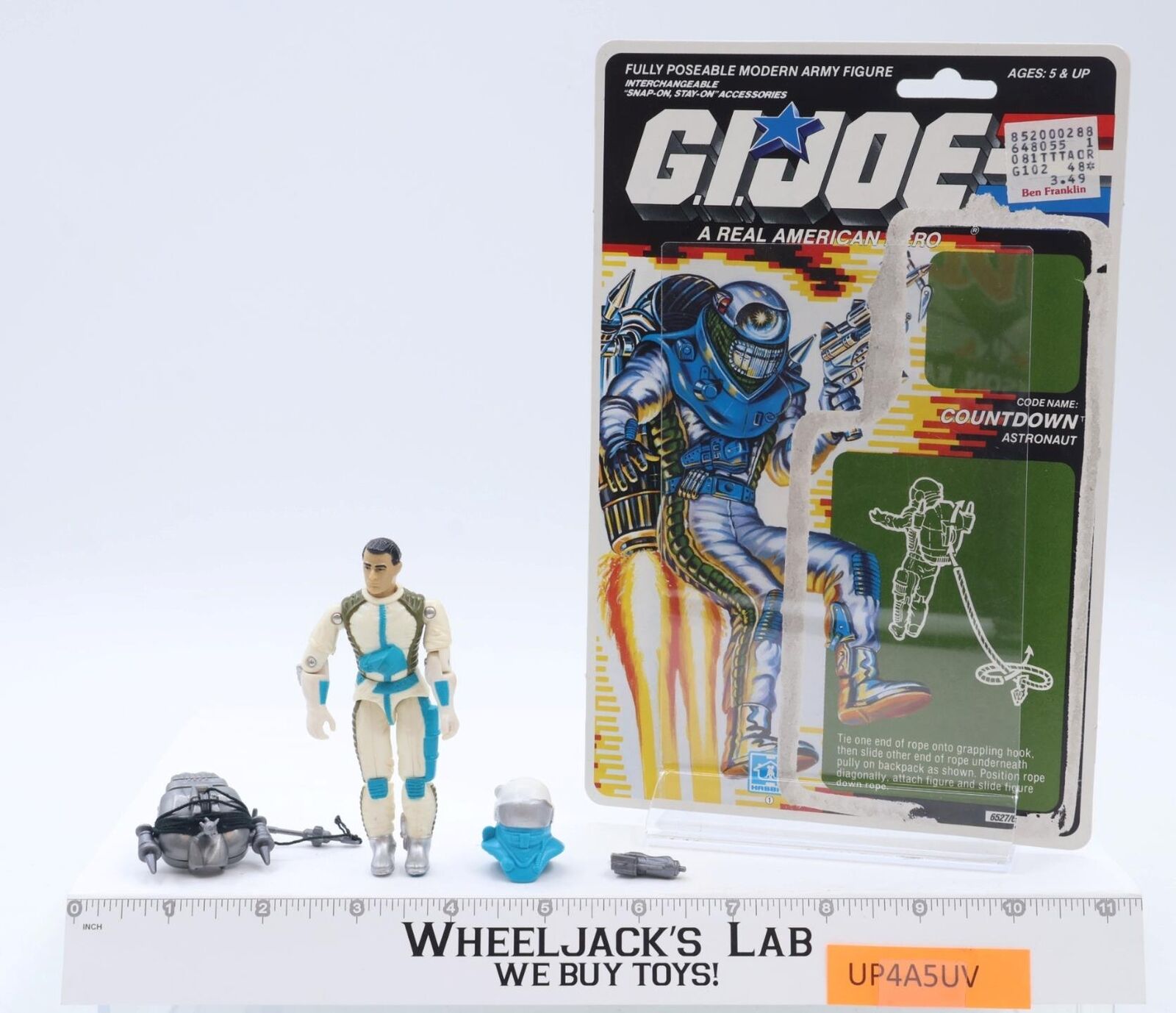 Countdown V1 100% Complete W/ Cardback 1989 G.I. Joe Hasbro Vintage ...