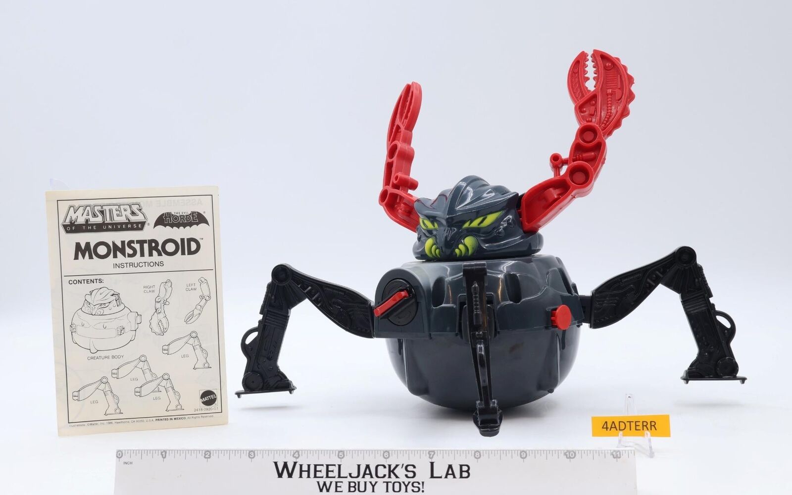 Monstroid He-Man Masters of the Universe WORKS MOTU 1983 Mattel Action Figure - Wheeljack's Lab