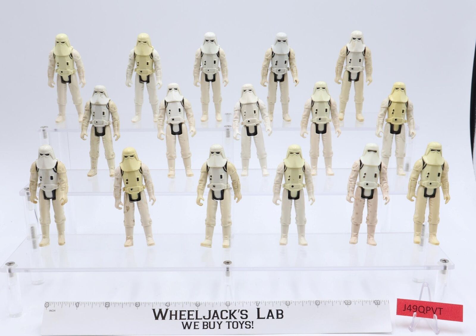 Lot of 16 Star Wars Hoth Snowtrooper Stormtroopers 1980s Kenner Action ...
