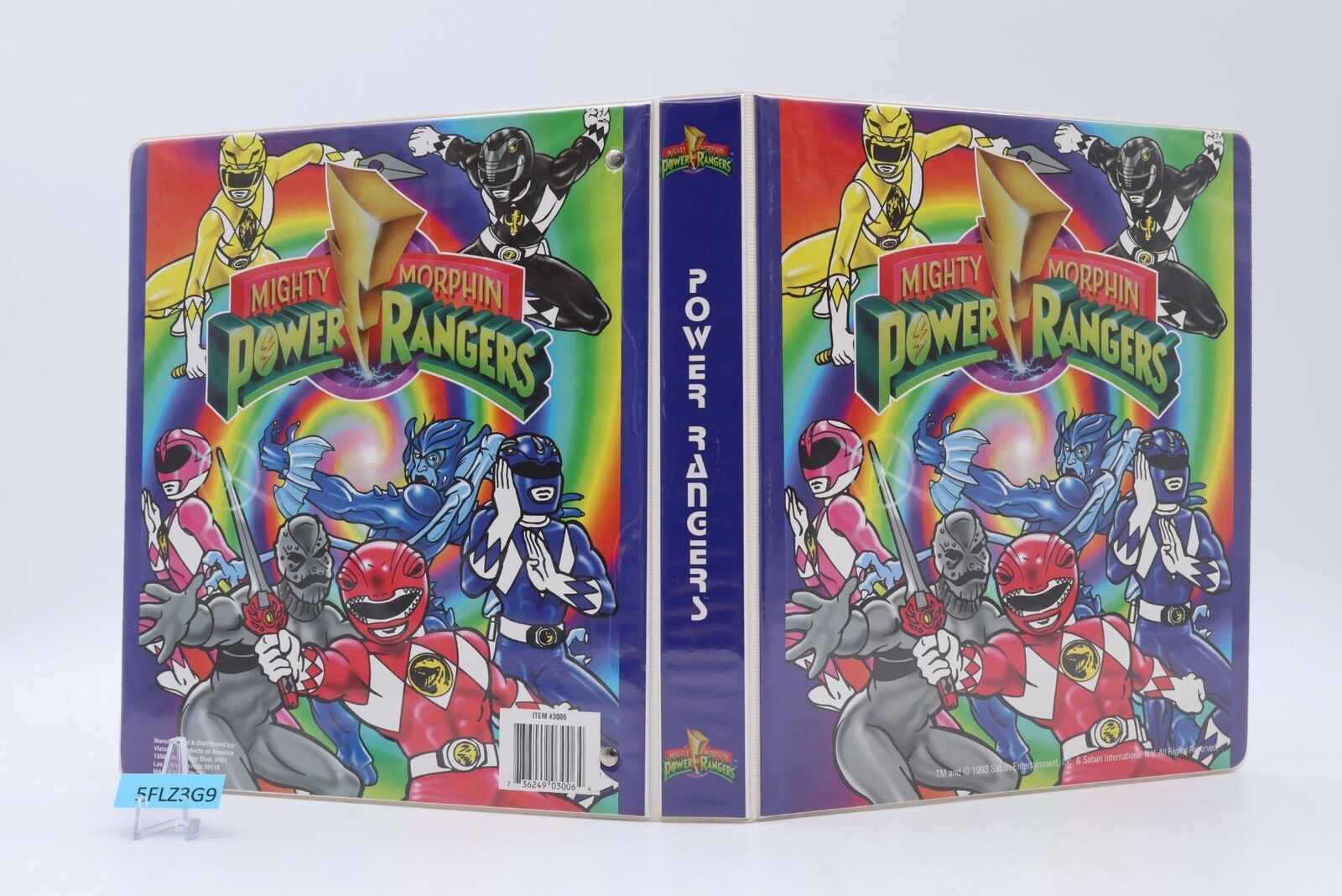Mighty Morphin Power Rangers 3-Ring Binder 1993 Saban Vintage NICE ...