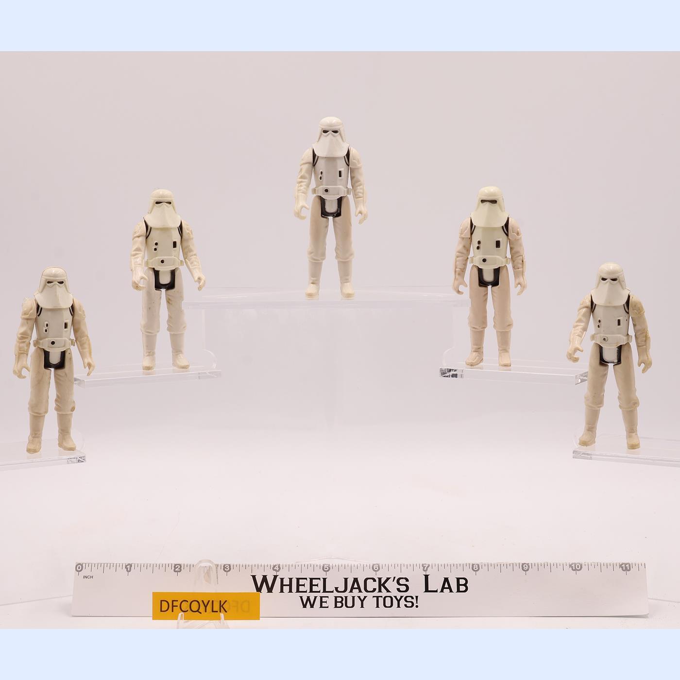 Lot of 5 Star Wars Hoth Snowtrooper Stormtroopers 1980s Kenner Action ...
