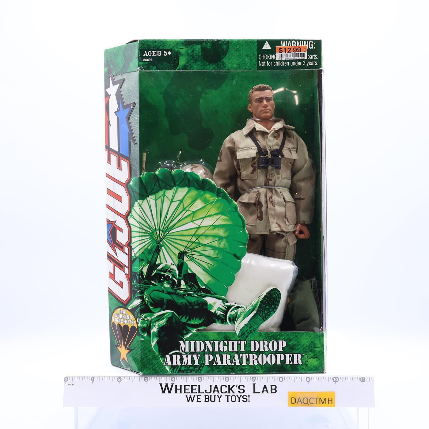 Midnight Drop Army Paratrooper GI Joe 2005 Hasbro 12" Action Figure NEW ...