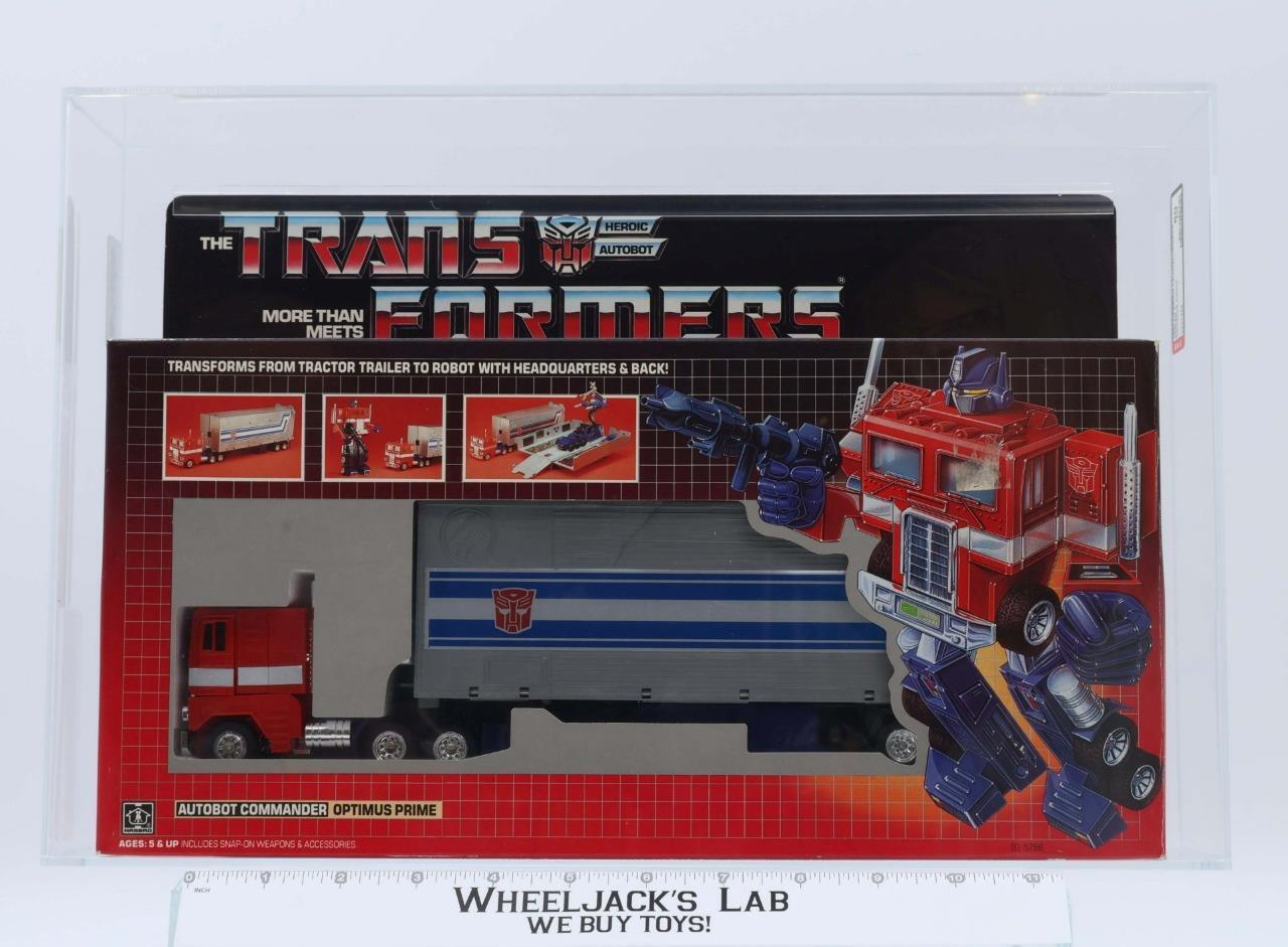 Optimus Prime AFA GRADED SEALED 80 80/90/90 G1 Transformers 1984 Hasbro ...