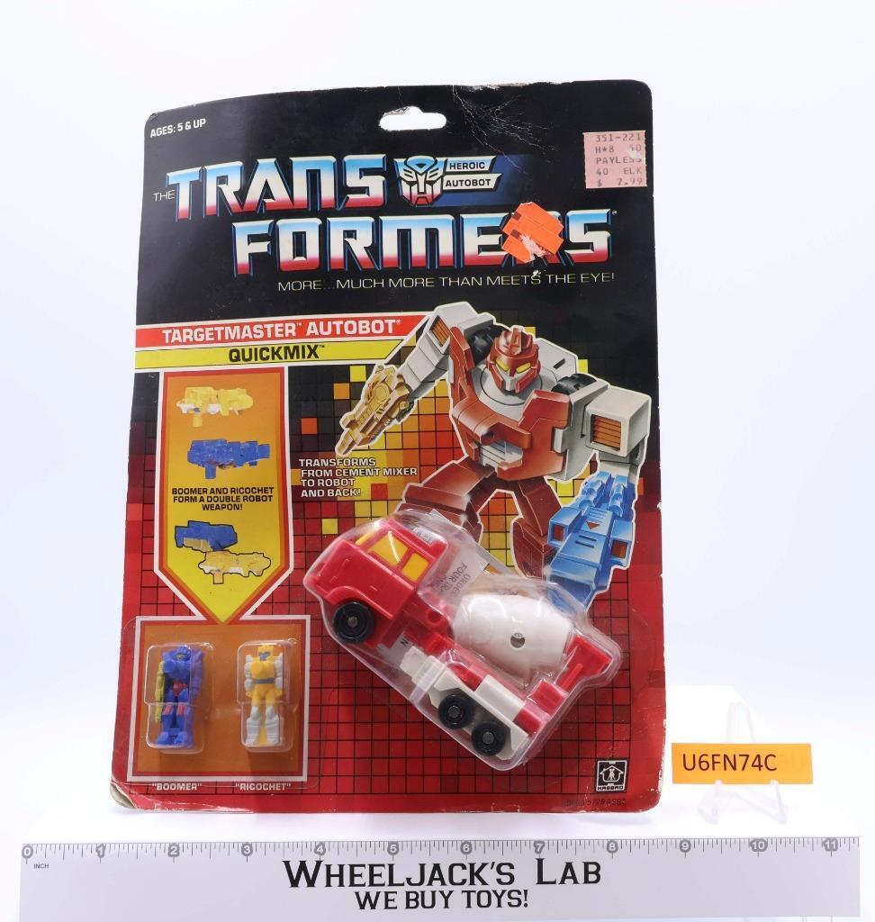 Quickmix MOSC NEW 1988 Vintage Hasbro G1 Transformers Action Figure ...