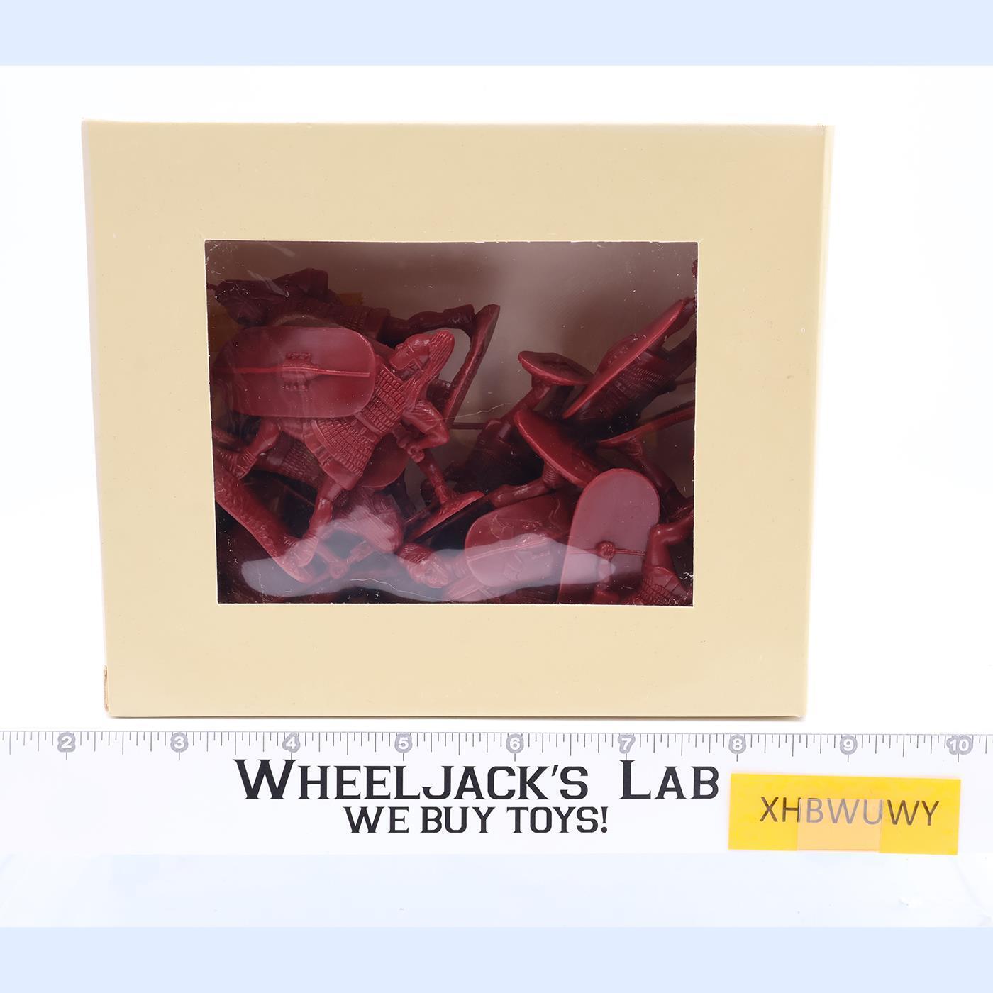 Set of 12 Medieval Toy Soldiers Red Plastic 54mm 1999 CTS Figures ...