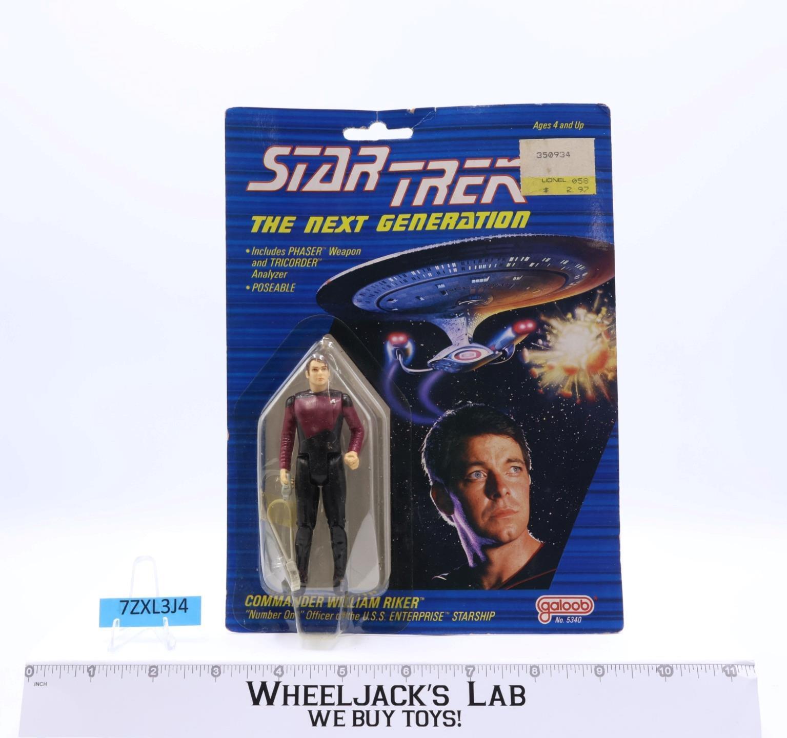 Commander William Riker Star Trek The Next Generation Galoob 1988 NEW ...
