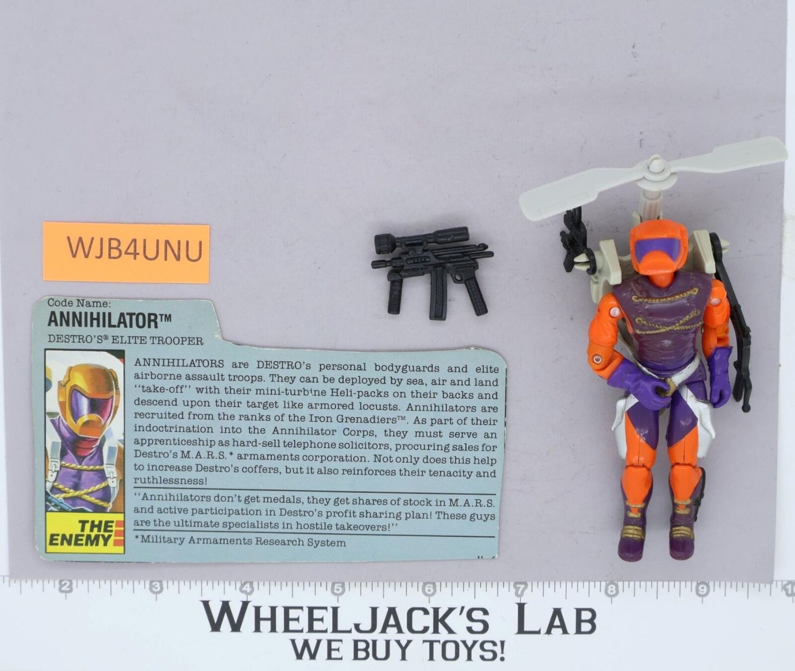 Annihilator V1 100% Complete 1989 G.I. Joe Hasbro Vintage Action Figure ...