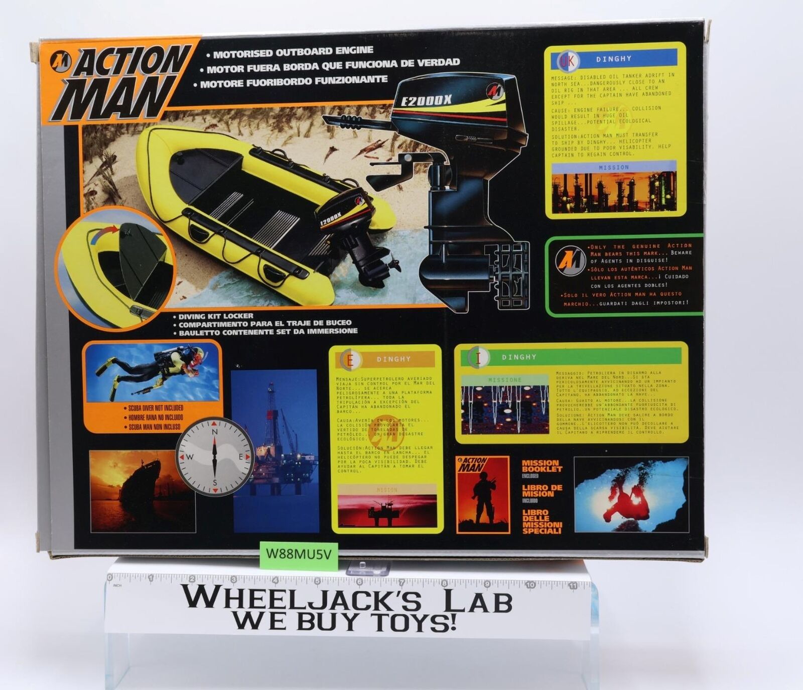 Mission Raft Action Man 1995 Hasbro Action Figure Vehicle NEW MISB ...