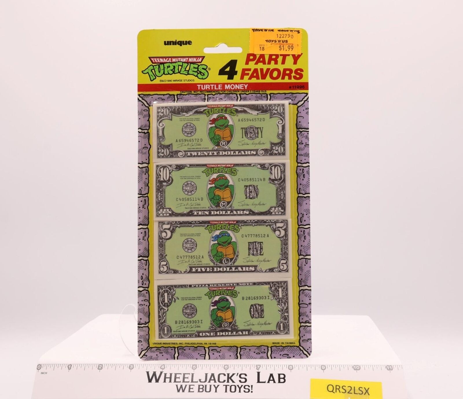 Turtle Money Party Favors Teenage Mutant Ninja Turtles TMNT Unique NEW ...