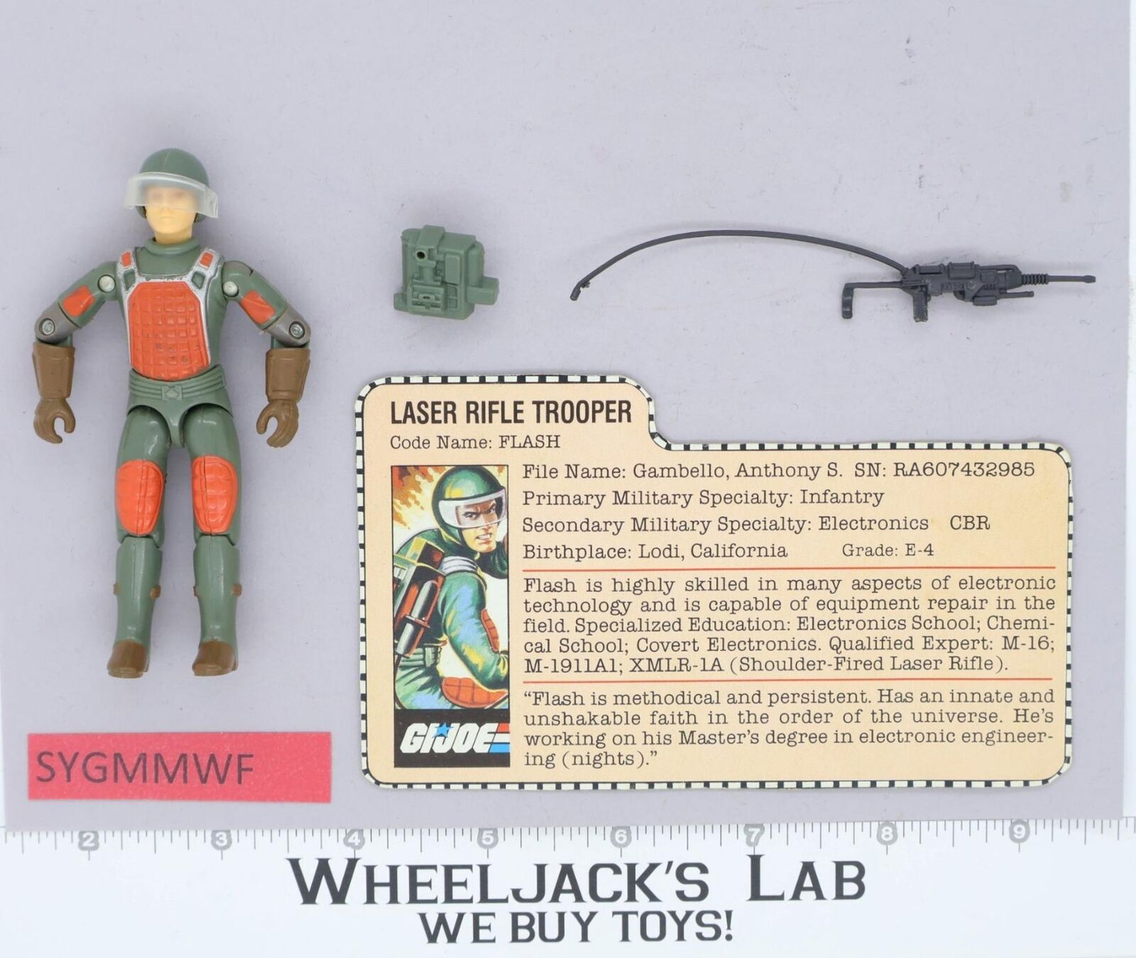 Flash V1.5 Swivel Arms 100% Complete G.I. Joe 1983 Hasbro Vintage ...