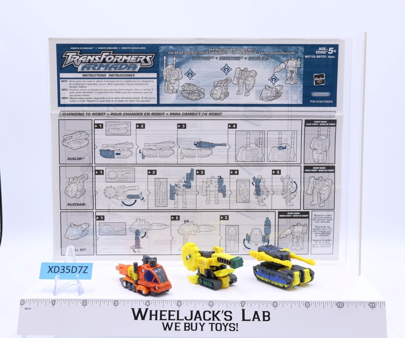 Destruction Team Mini-Cons 100% Complete Transformers Armada 2002 ...