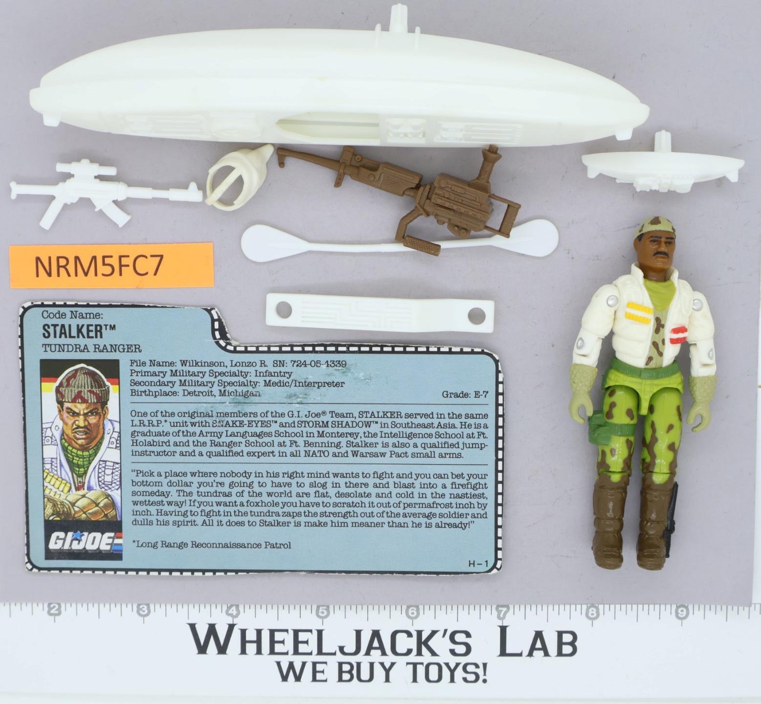 Stalker V2 G.I. Joe 1989 Hasbro Vintage Action Figure - Wheeljack's Lab