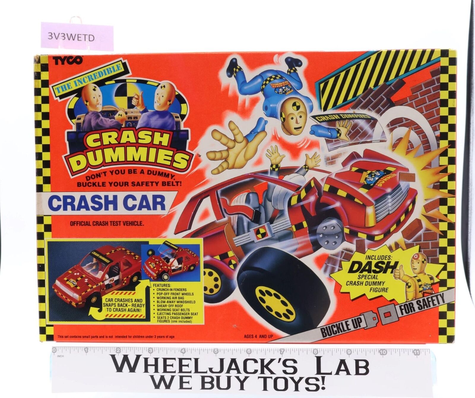 Crash Car The Incredible Crash Dummies 1991 Tyco Vehicle NEW SEALED ...