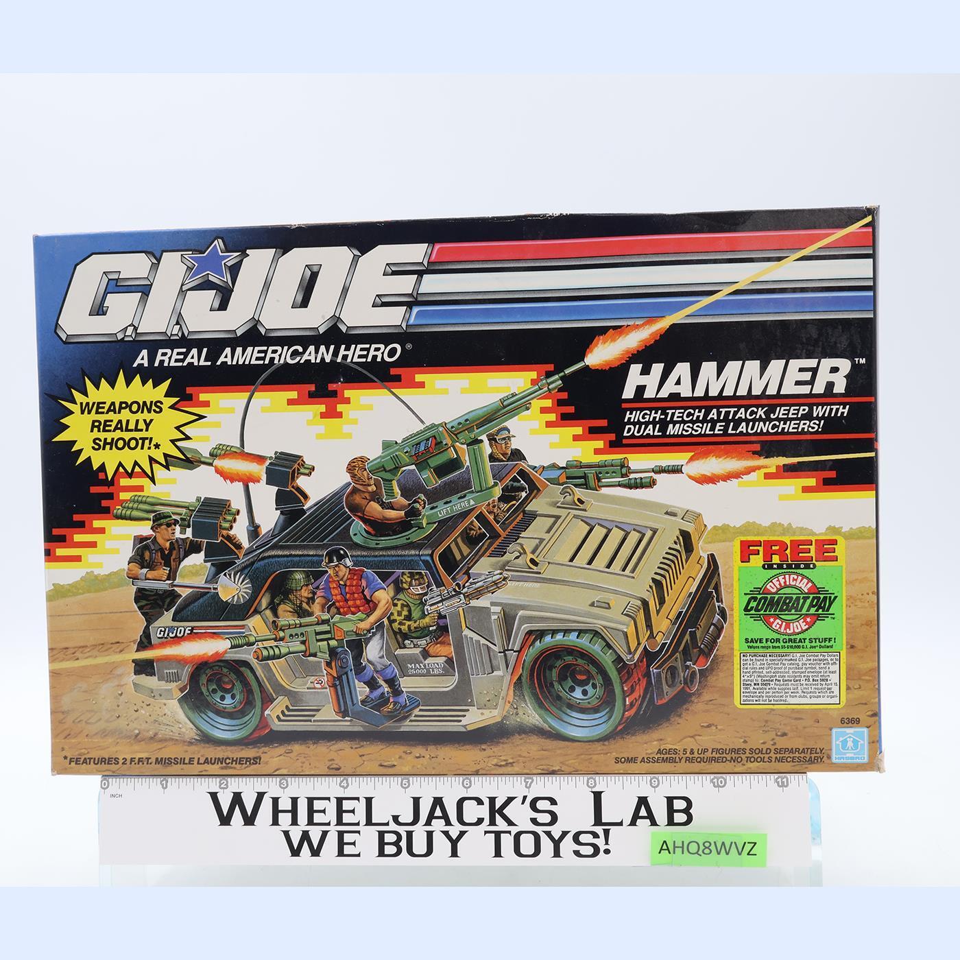 Hammer Humvee GI Joe 1990 Hasbro Action Figure Vehicle NEW SEALED ...