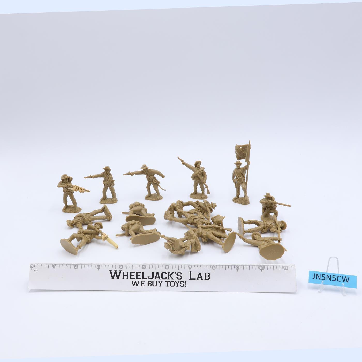 Lot of 16 Tan Confederate Infantrymen Civil War 1/30 Scale TSSD Toy ...