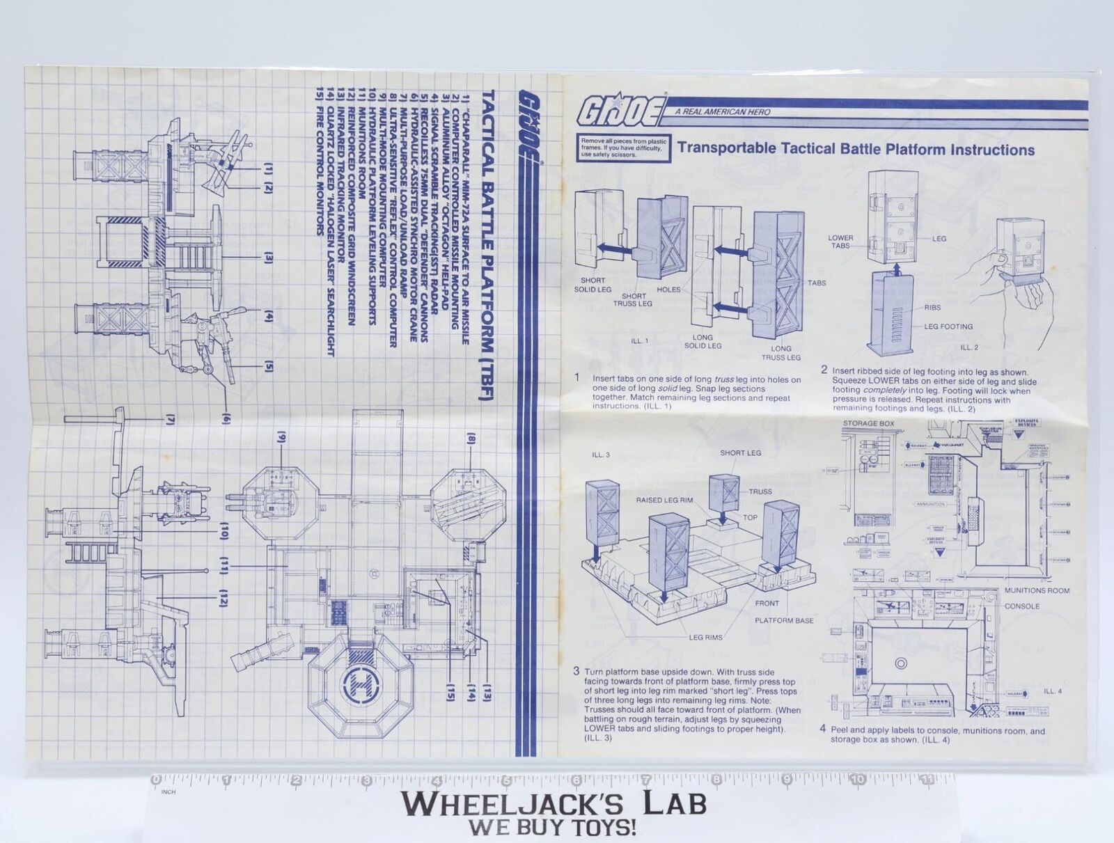 Transportable Tactical Battle Platform ORIGINAL Instructions Blueprints ...