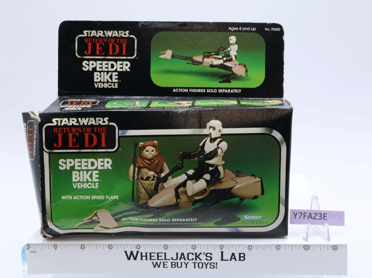 Speeder Bike 100% Complete W/Box Star Wars ROTJ 1983 Kenner Vehicle - Wheeljack's Lab