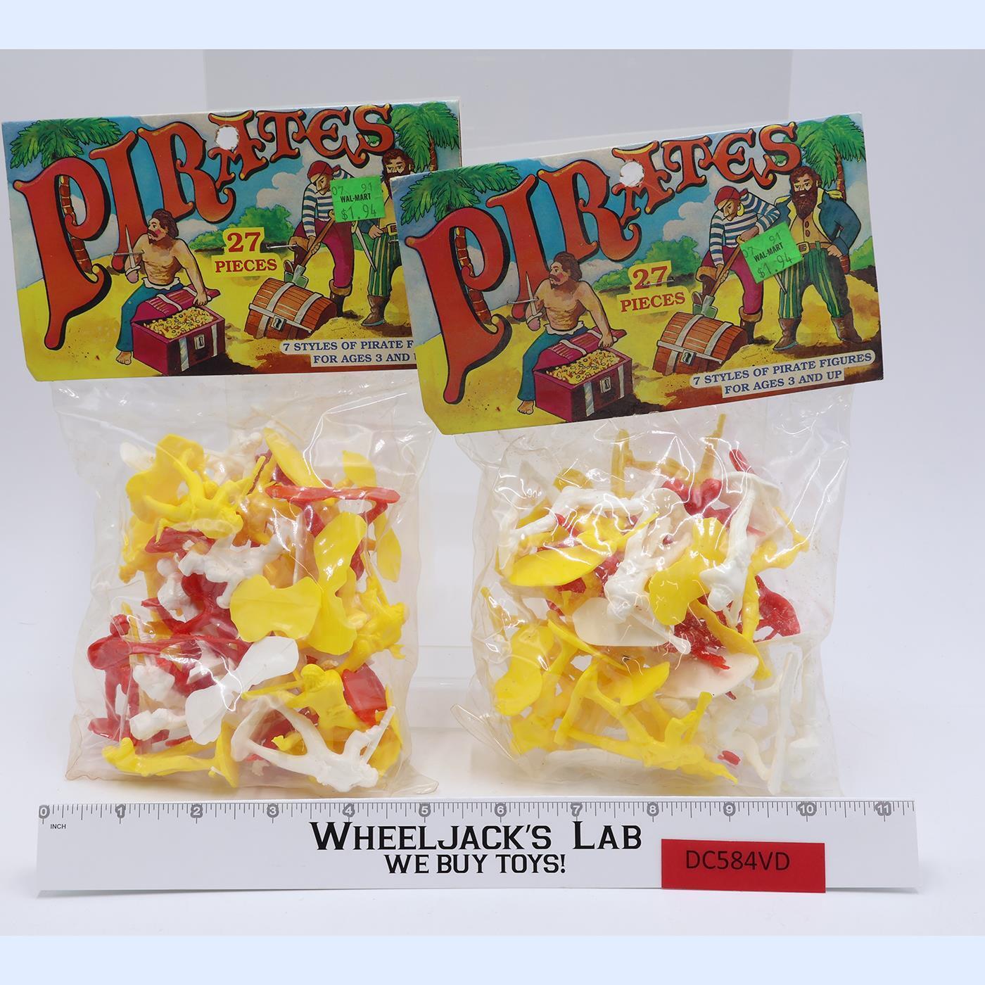 Set of 2 27Pc Pirate Figure Sets Tim Mee Toys Plastic Toy Soldiers NEW ...