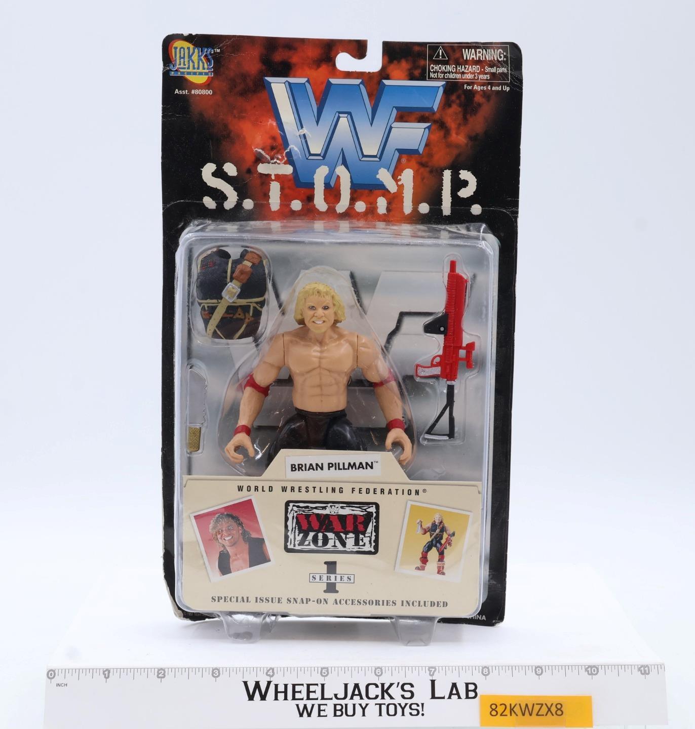 Brian Pillman S.T.O.M.P. WWF Wrestling 1997 Jakks Pacific Figure NEW ...