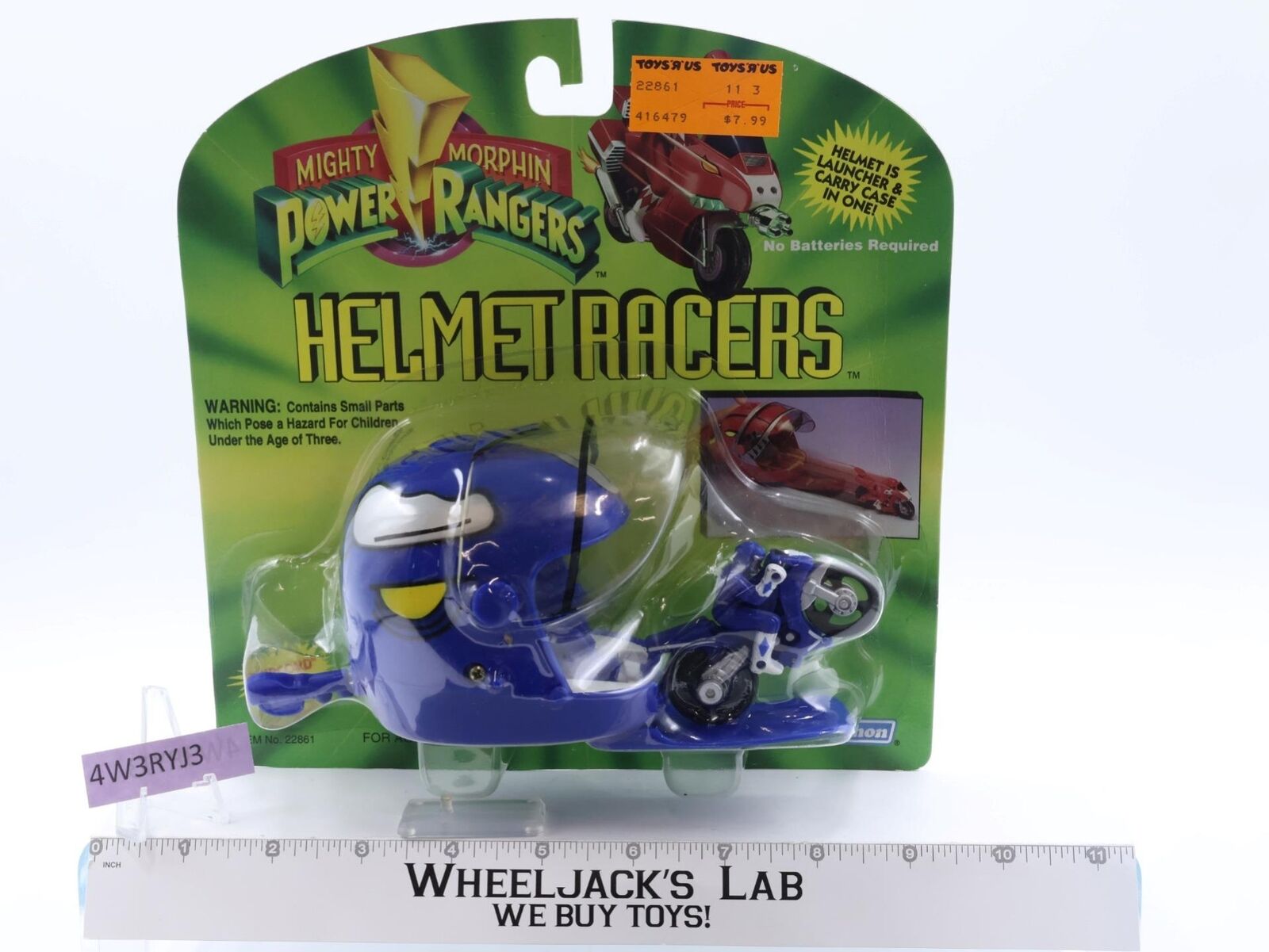 Blue Ranger Helmet Racers Mighty Morphin Power Rangers 1994 Marchon NEW ...