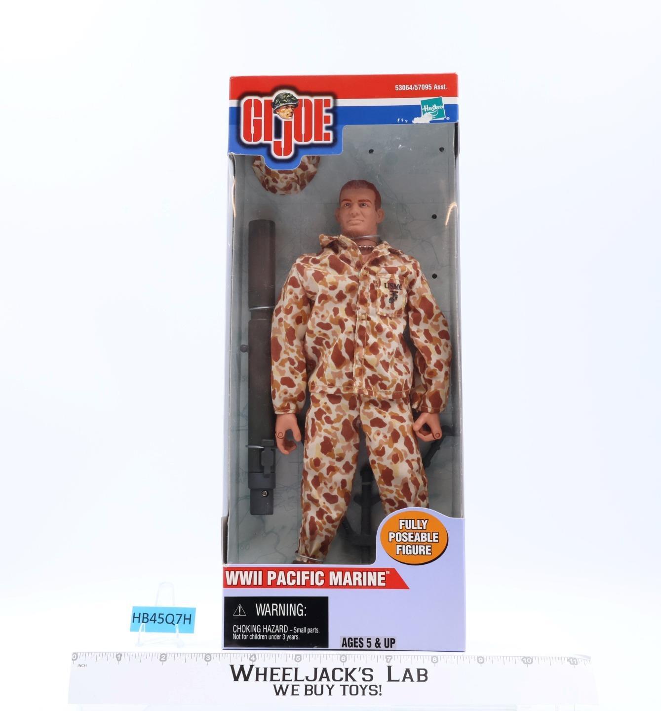 WW II Pacific Marine GI Joe 12" Figure MISB 2001 Action Figure RED Hair ...