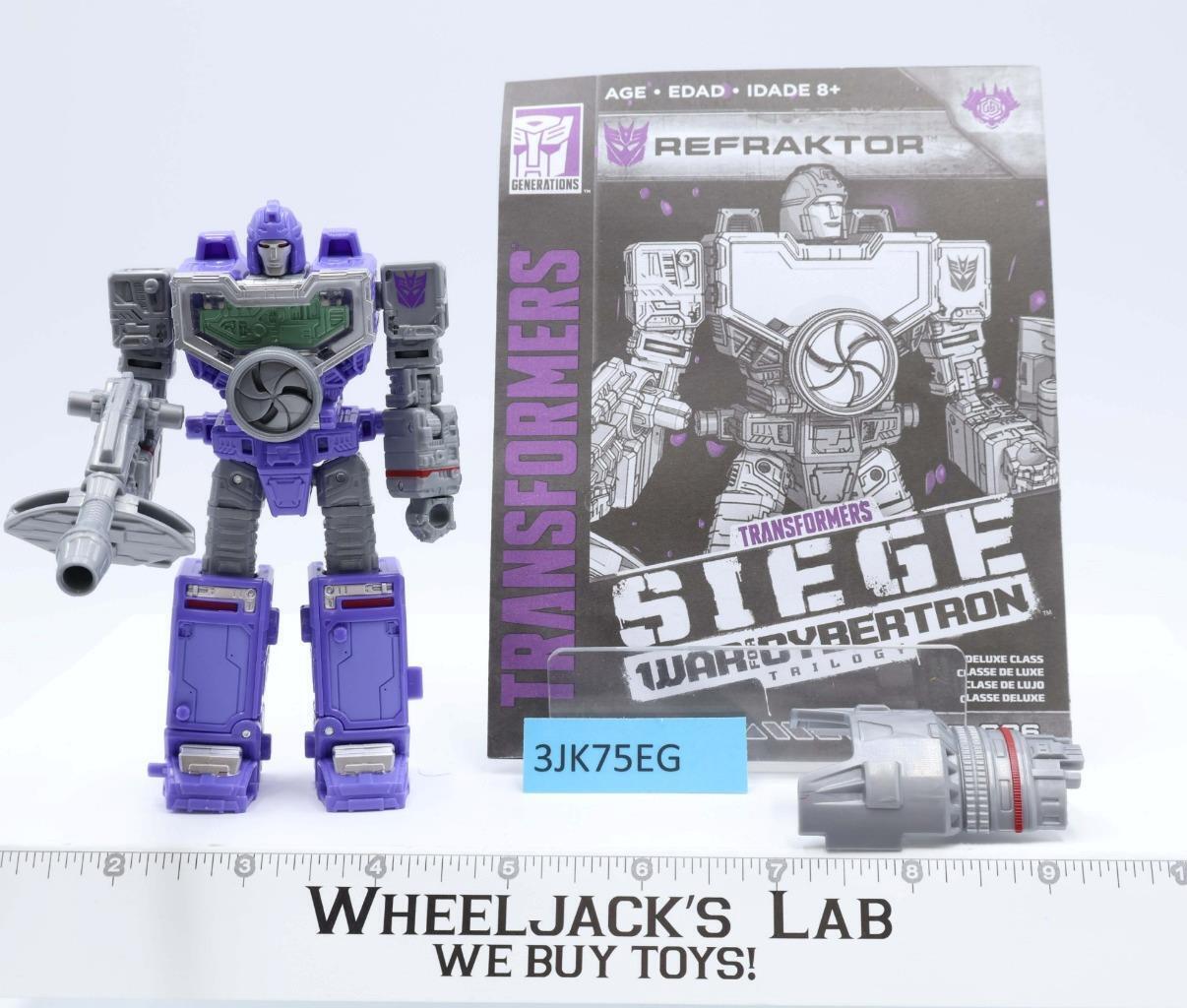 Refraktor 100% Complete Transformers Siege War for Cybertron Deluxe ...