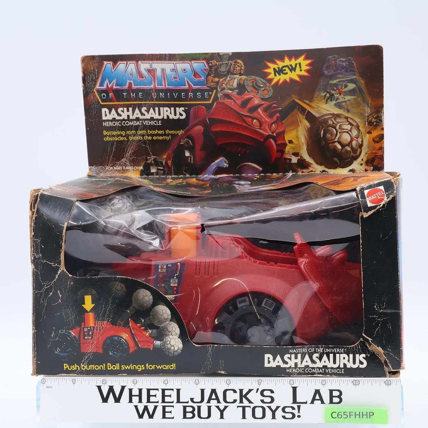 Bashasaurus Complete He-Man Masters of the Universe MOTU Mattel Action ...