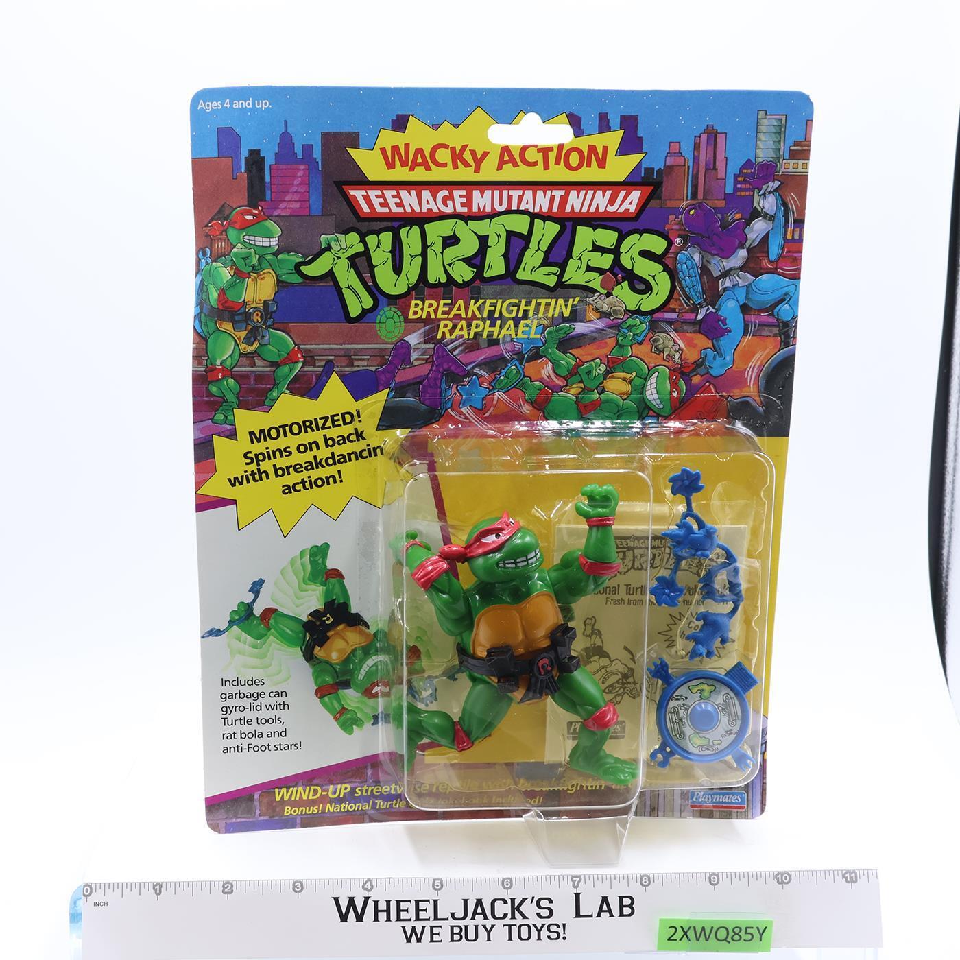 Breakfightin' Raphael Wacky Action TMNT 1990 Playmates NEW MOSC SEALED ...