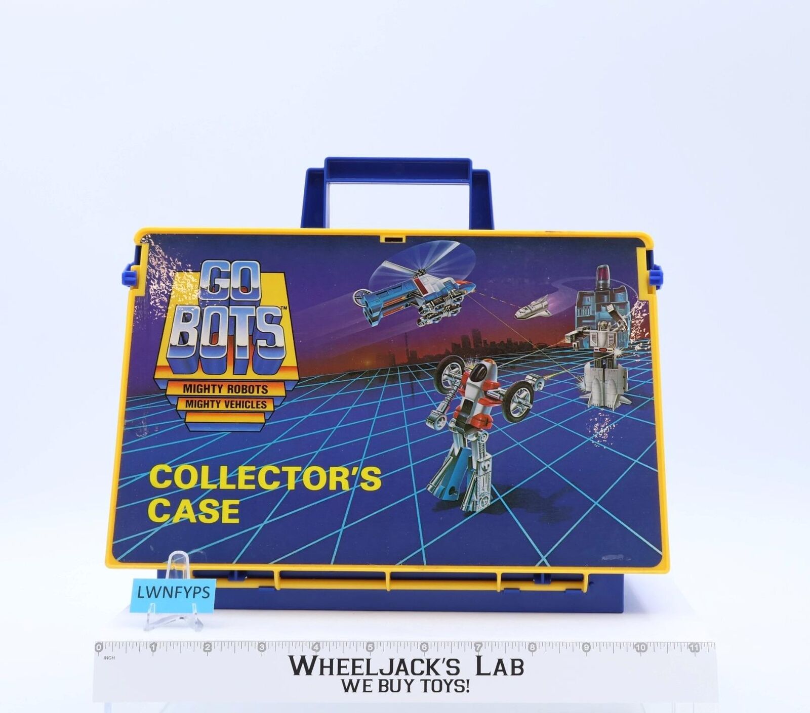 Collector's Case W/UNUSED STICKERS GoBots Go-Bots 1984 Tonka Figure ...