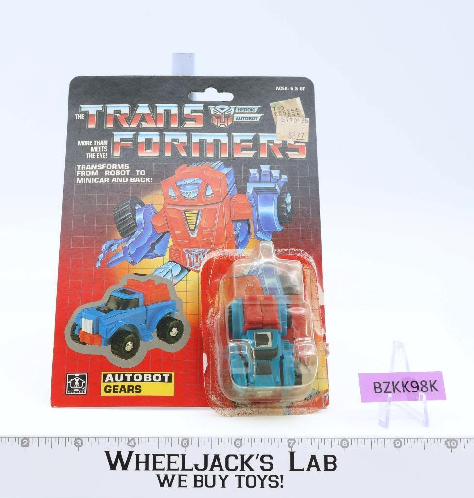 Gears 100% Complete W/CARDBACK & BUBBLE G1 Transformers Vintage Figures ...
