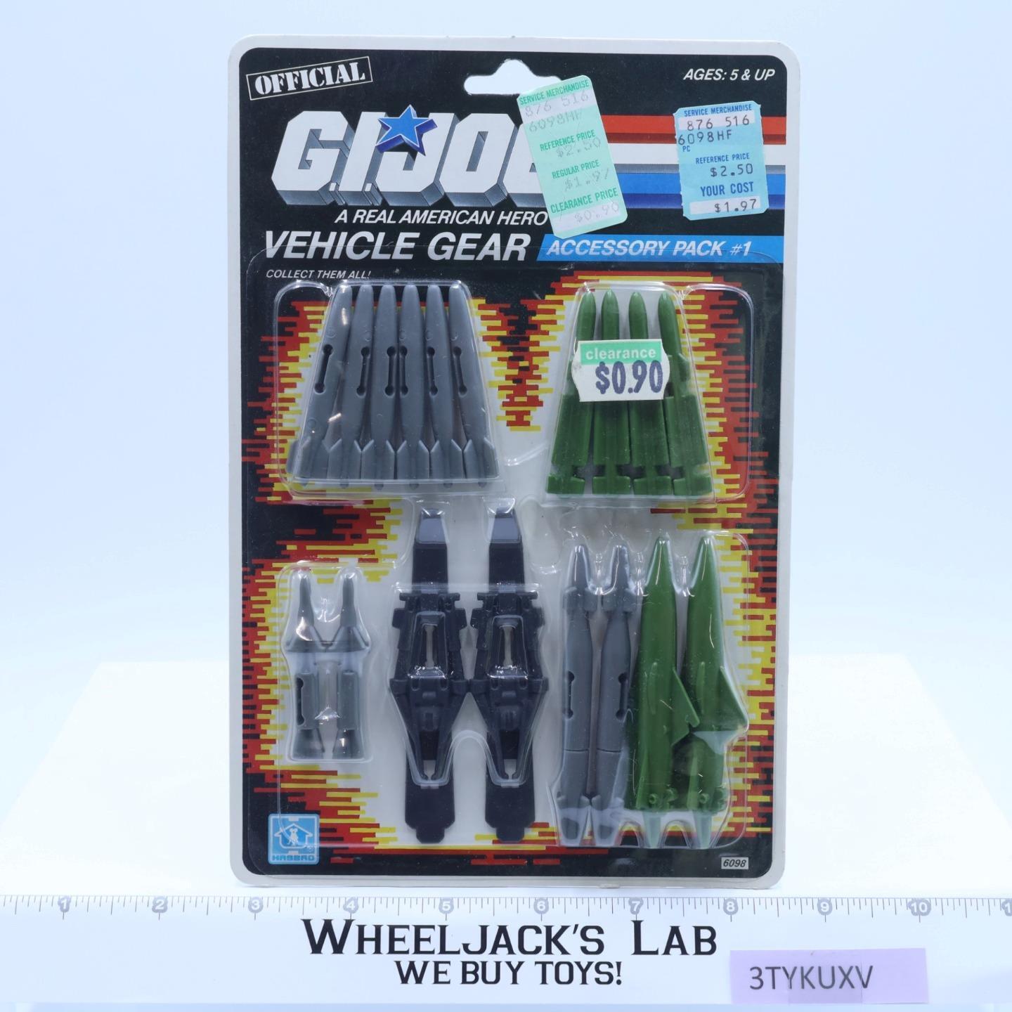 Vehicle Gear Accessory Pack #1 GI Joe 1986 Hasbro Figure MOSC SEALED ...
