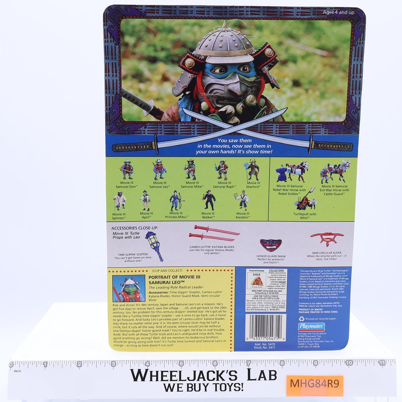 Samurai Leo Movie III Teenage Mutant Ninja Turtles TMNT 1992 Playmates ...