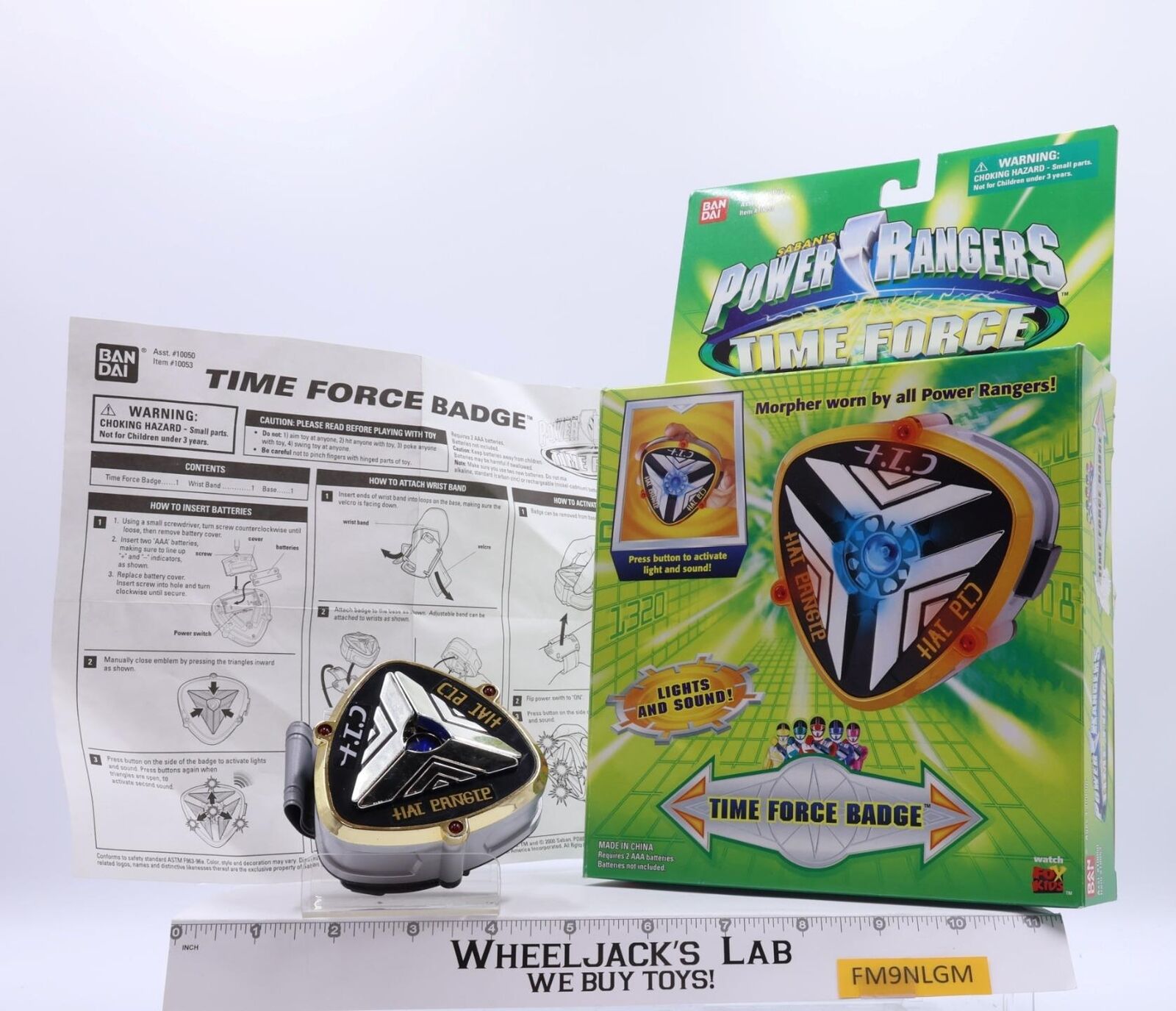 Time Force Badge Morpher Saban's Power Rangers 2000 Bandai W/Box ...