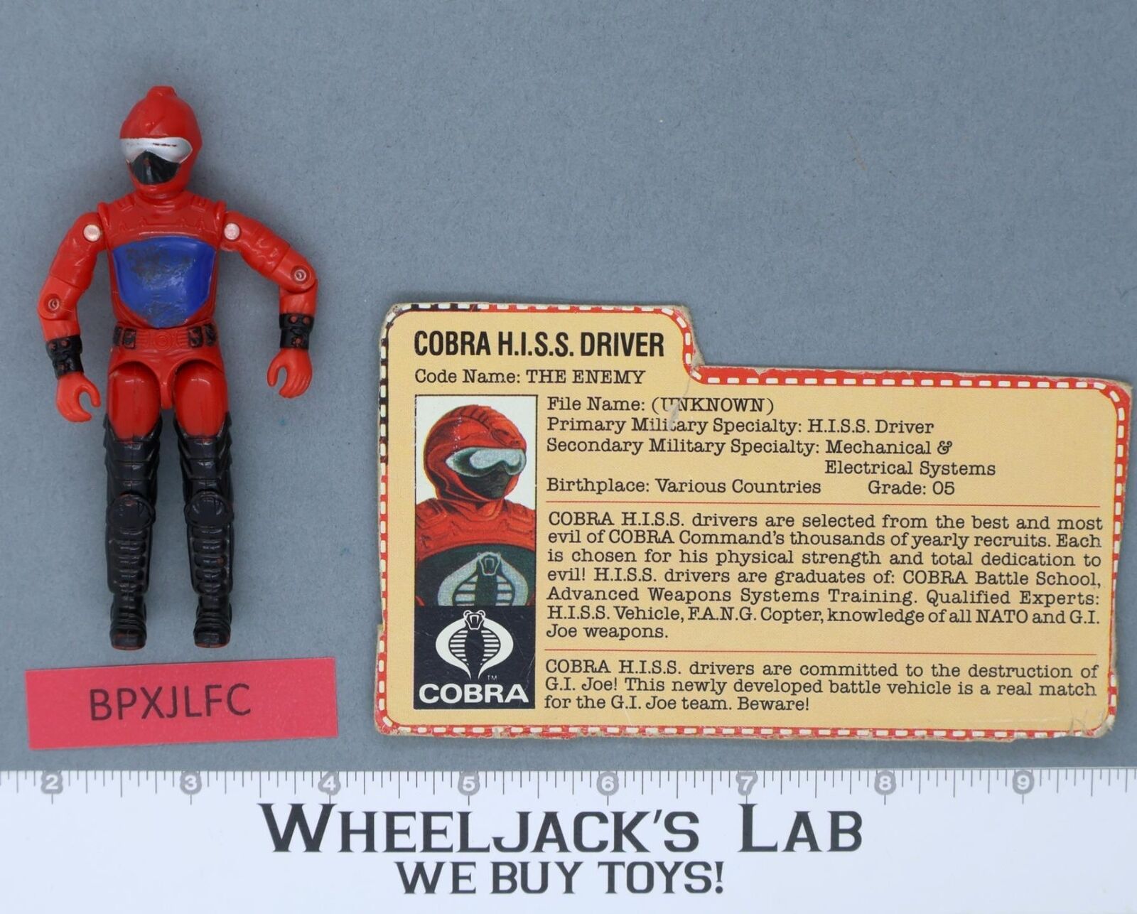 Cobra H.I.S.S. Driver V1 100% Complete G.I. Joe 1983 Hasbro Vintage ...