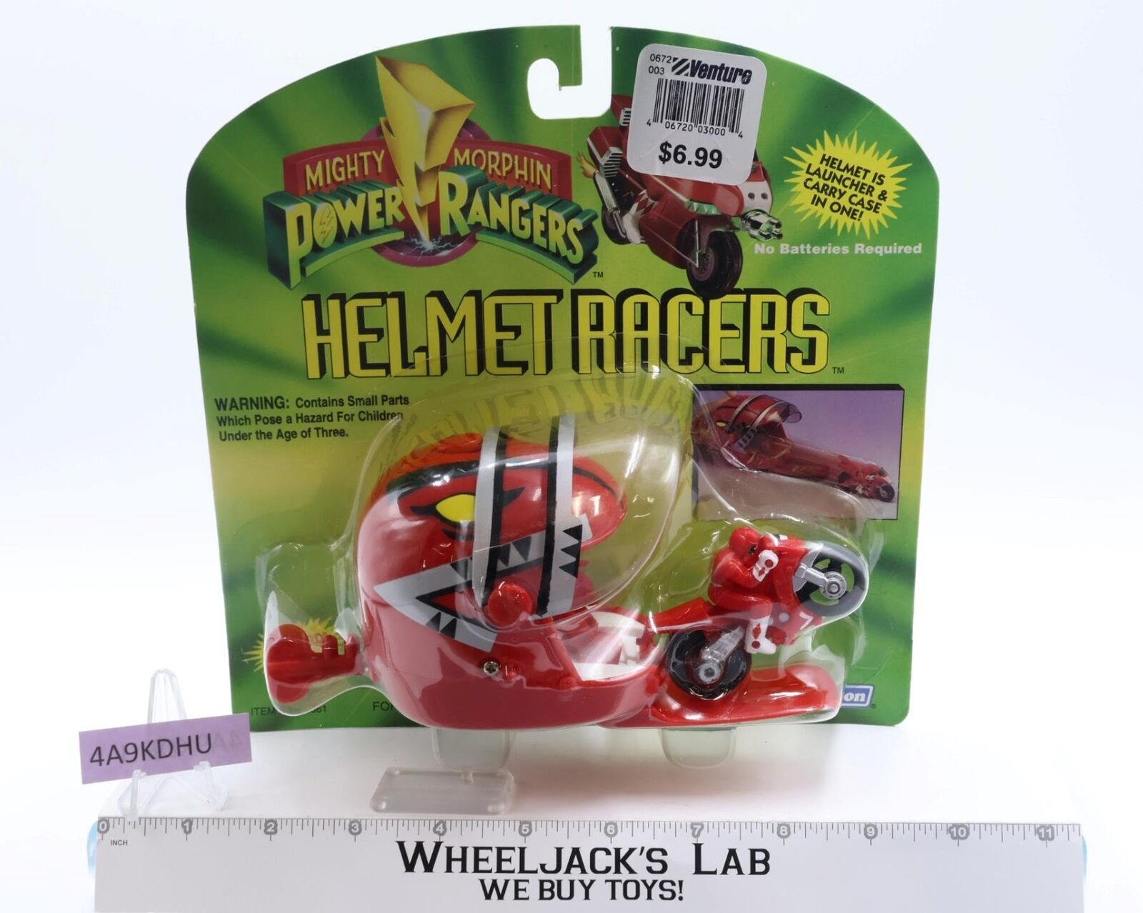 Red Ranger Helmet Racers Mighty Morphin Power Rangers 1994 Marchon NEW ...