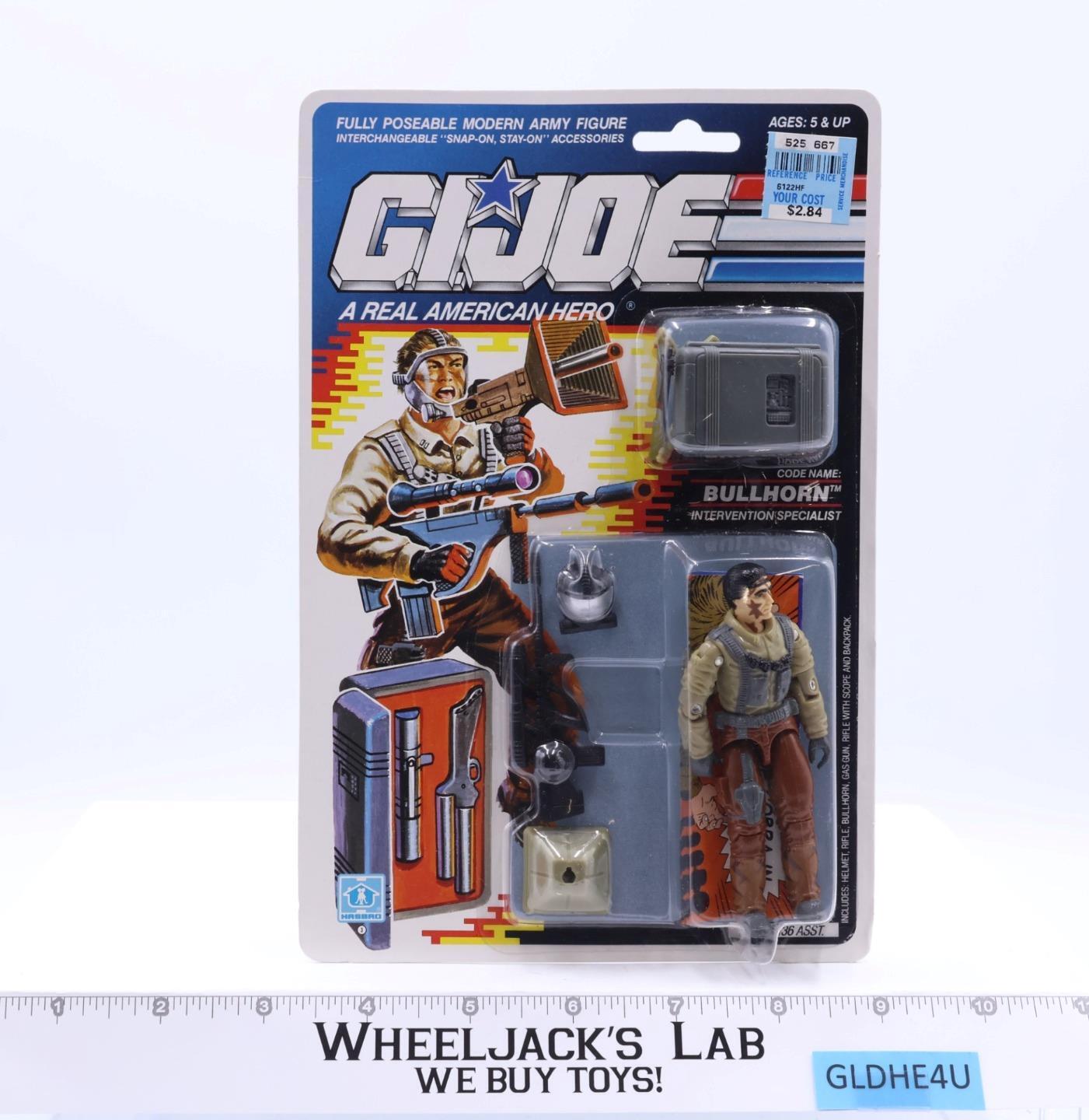 Bullhorn GI Joe 1990 Hasbro Vintage Action Figure NEW MOSC SEALED ...