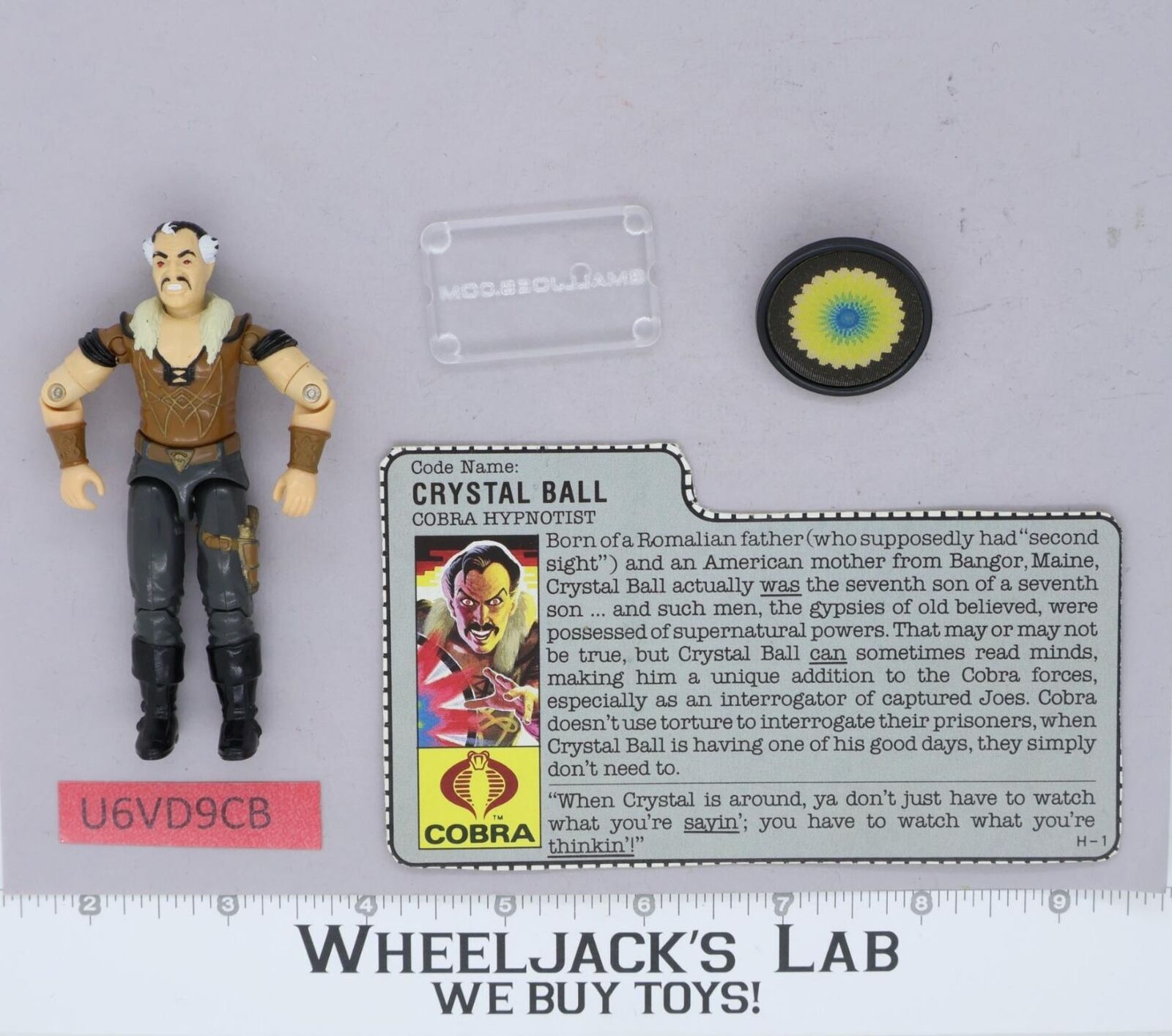 Crystal Ball V1 100% Complete G.I. Joe 1987 Hasbro Vintage Action ...