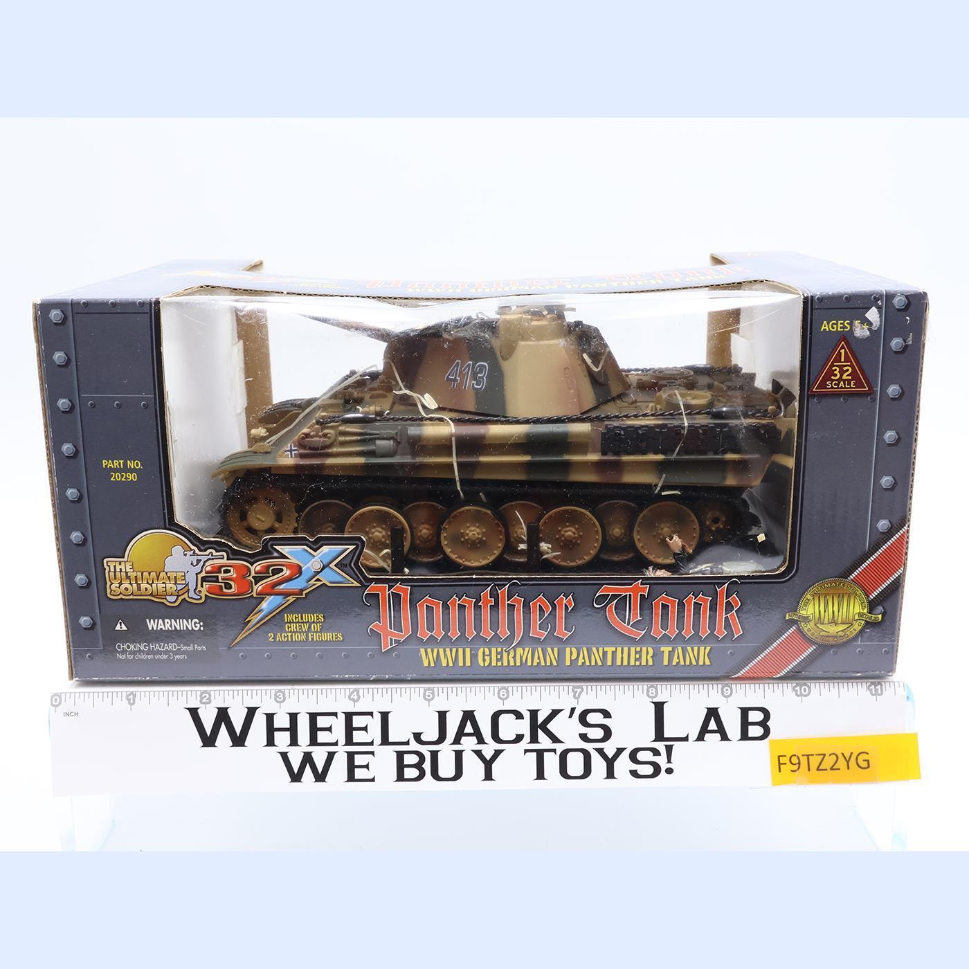 Panther Tank Die-Cast 1/32 Scale WWII German Tank Ultimate Soldier NEW ...