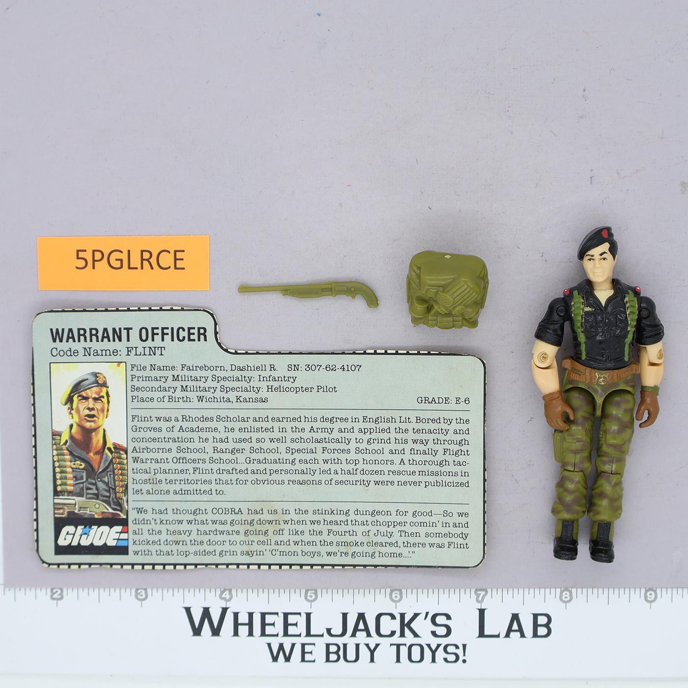 Flint V1 100% Complete 1985 G.I. Joe Hasbro Vintage Action Figure ...