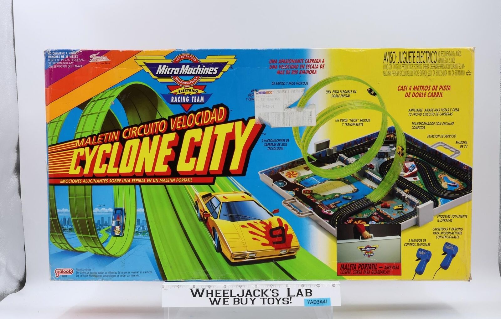 #6814 Cyclone City Race in a Case Micro Machines 1990 Galoob ...