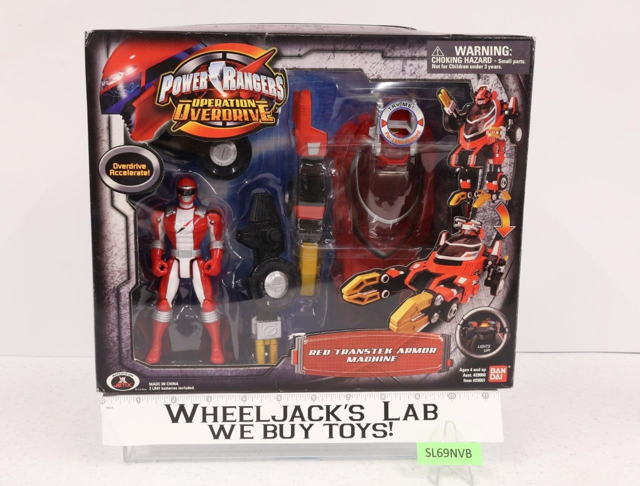 Red Transtek Armor Machine Complete Power Rangers Operation Overdrive ...