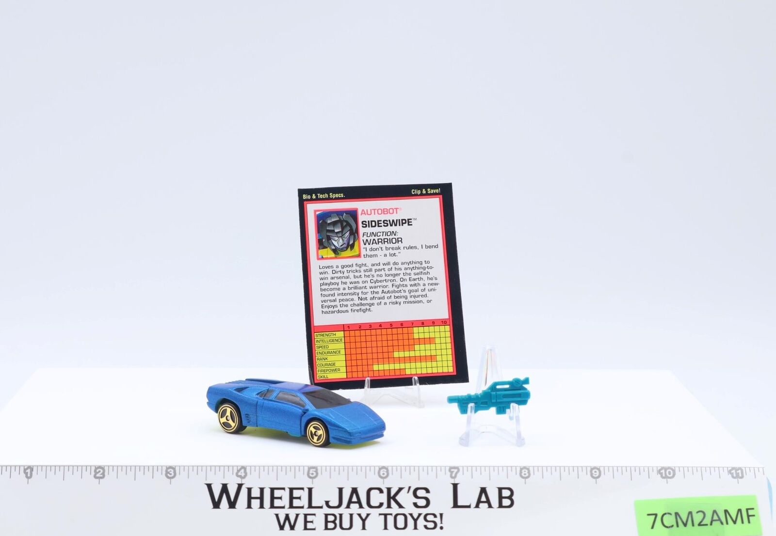 G2 Sideswipe Go-Bot 100% Complete BLUE 1993 Hasbro Transformers Vintage ...