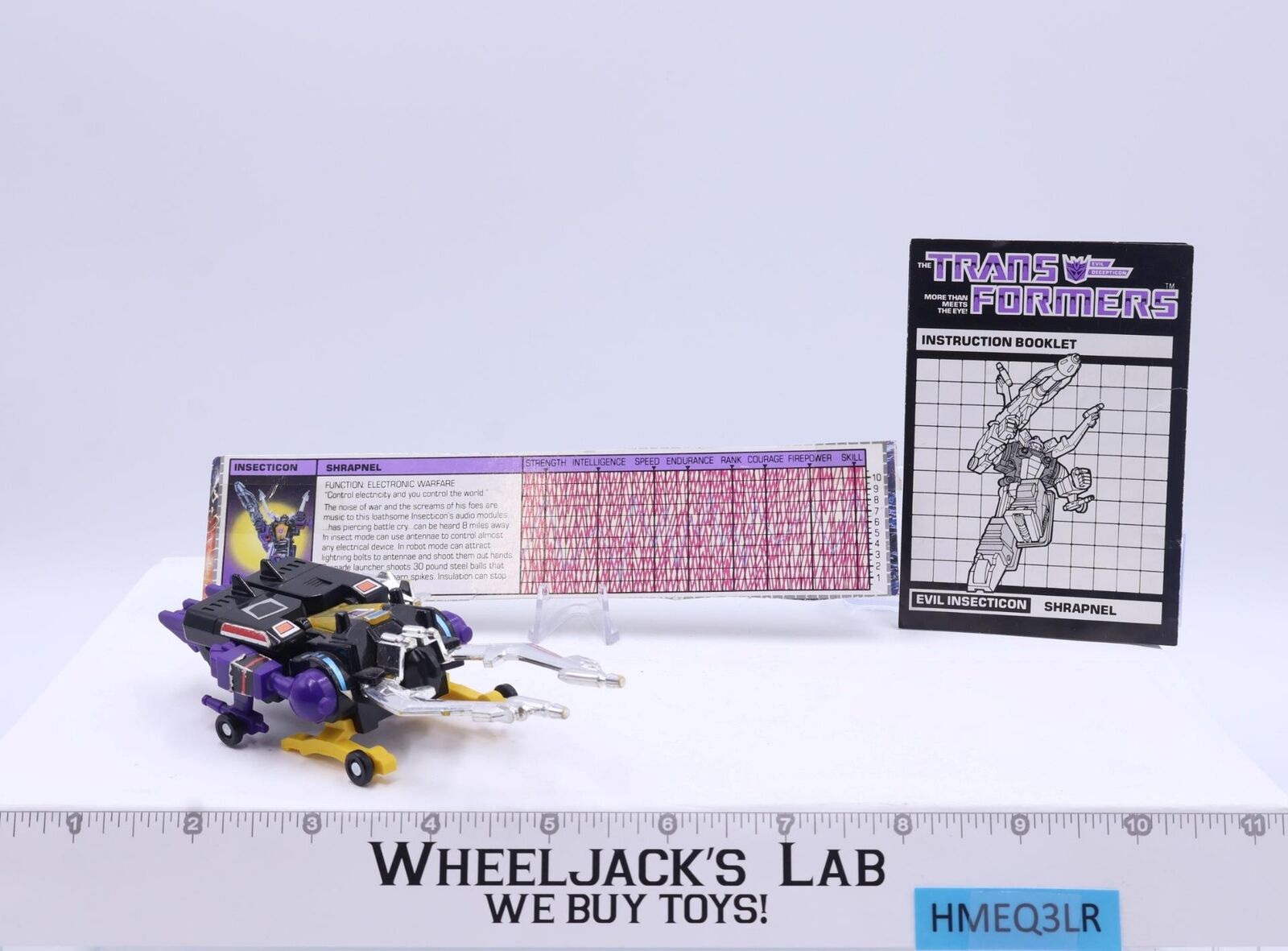 Shrapnel 100% Complete 1985 Vintage Hasbro G1 Transformers Action ...