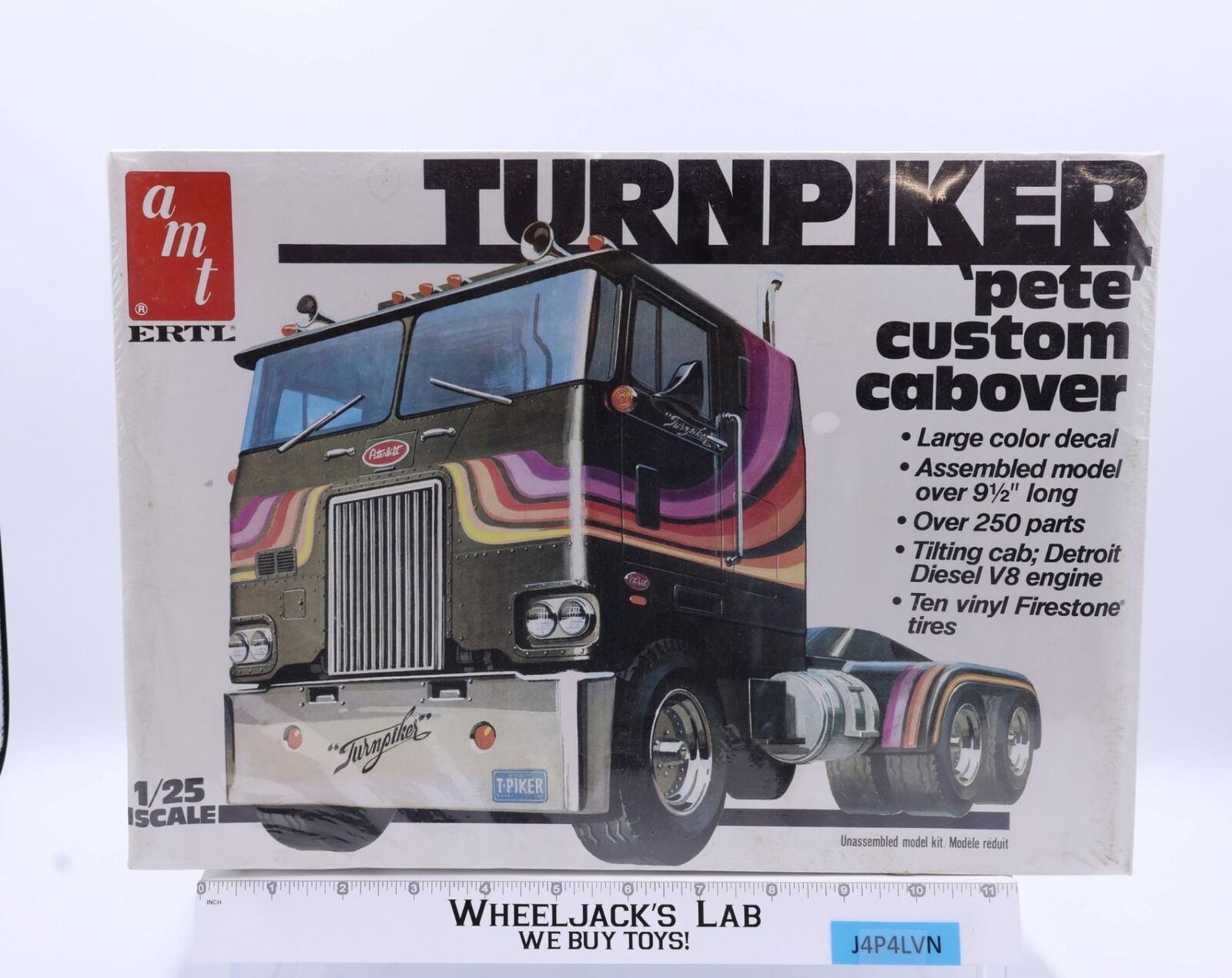 #5006 Turnpiker Pete Custom Cabover AMT 1:25 Scale Model Kit SEALED ...