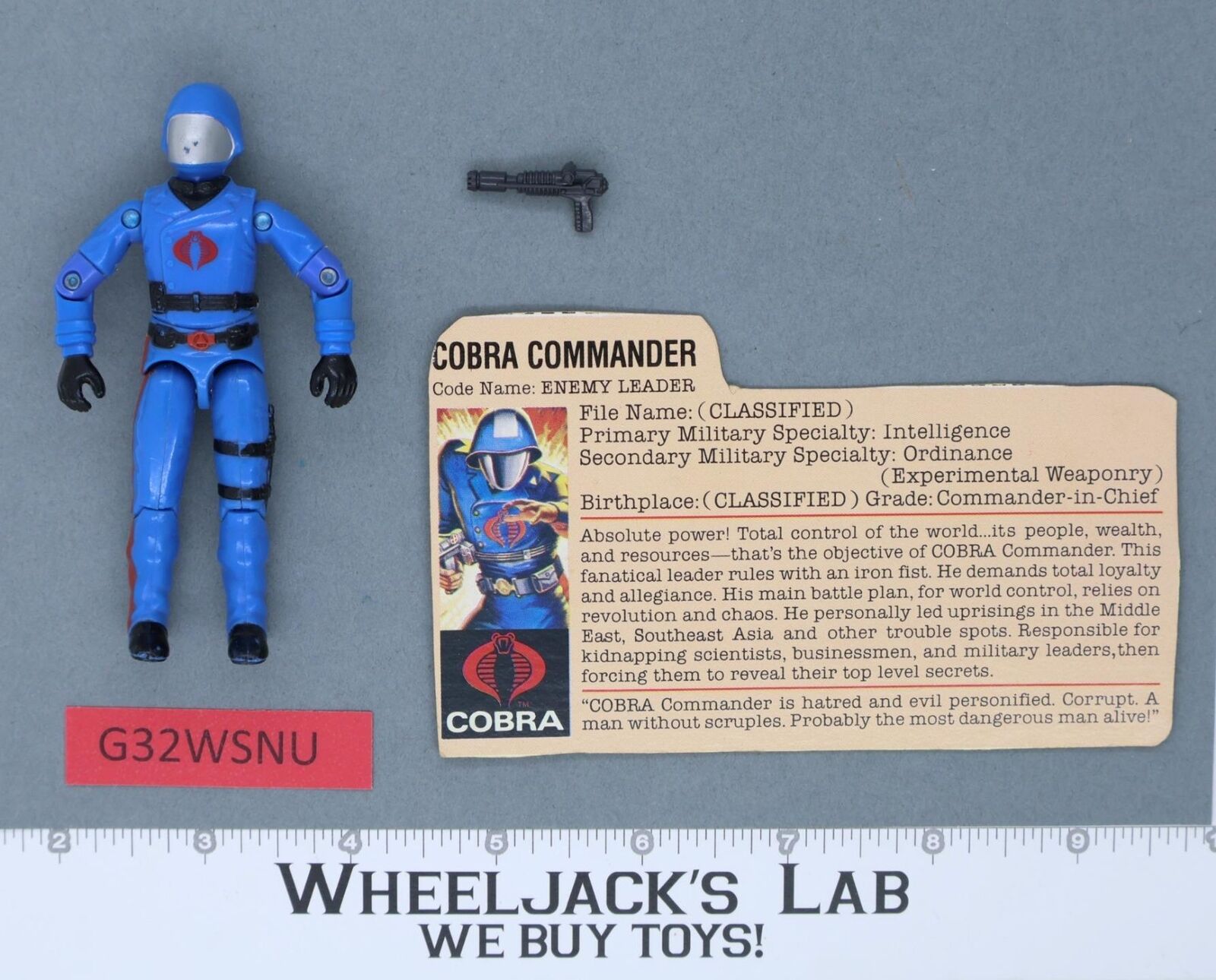 Cobra Commander V1.5 100% Complete 1983 G.I. Joe Hasbro Vintage Action ...